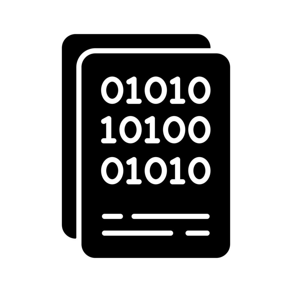 Binary coding on sheet showing vector of binary coding in modern style ...