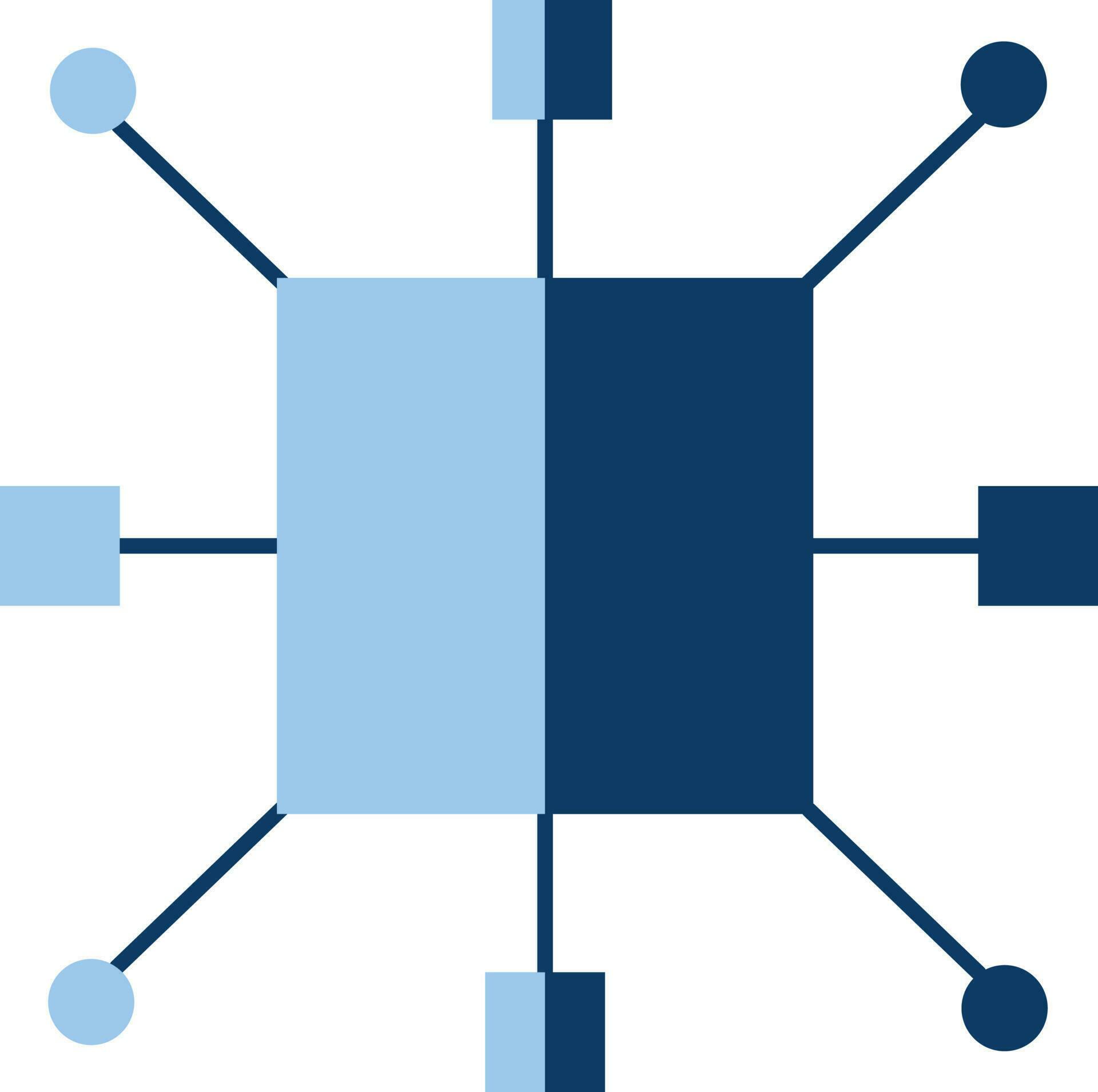 Blue Algorithm Icon In Flat Style. 24144634 Vector Art at Vecteezy