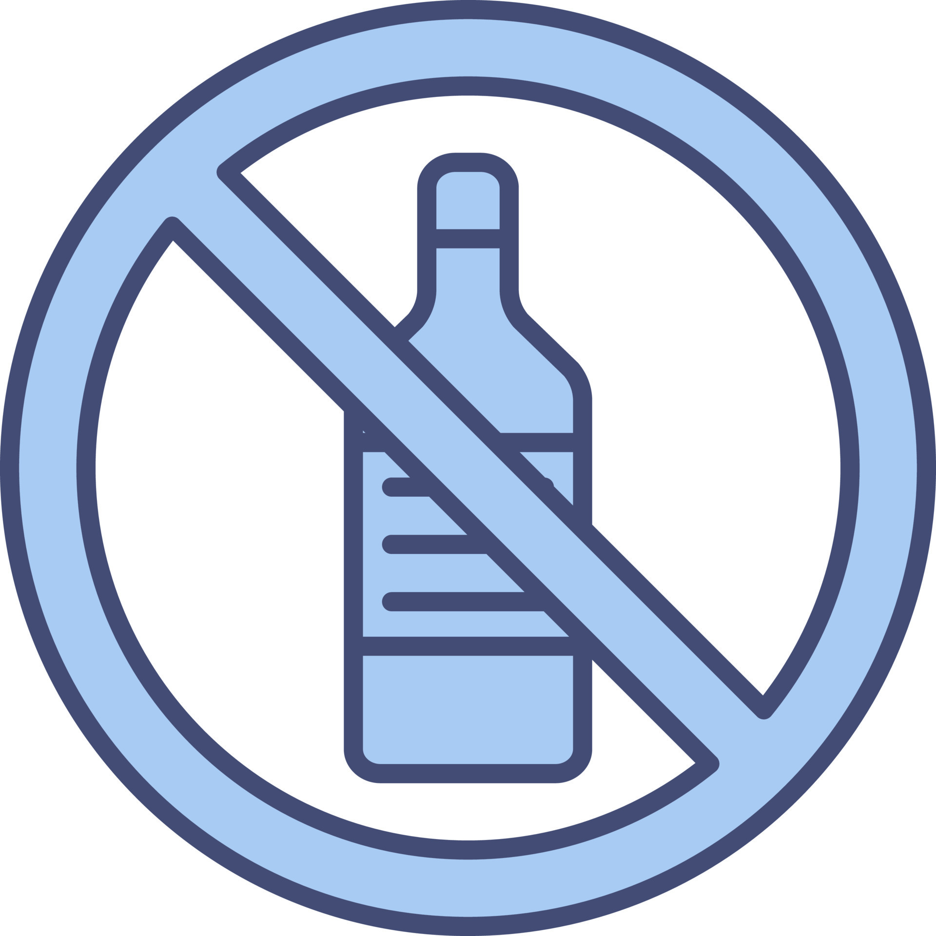 No Drinking Icon Or Symbol In Blue Color. 24144783 Vector Art at Vecteezy