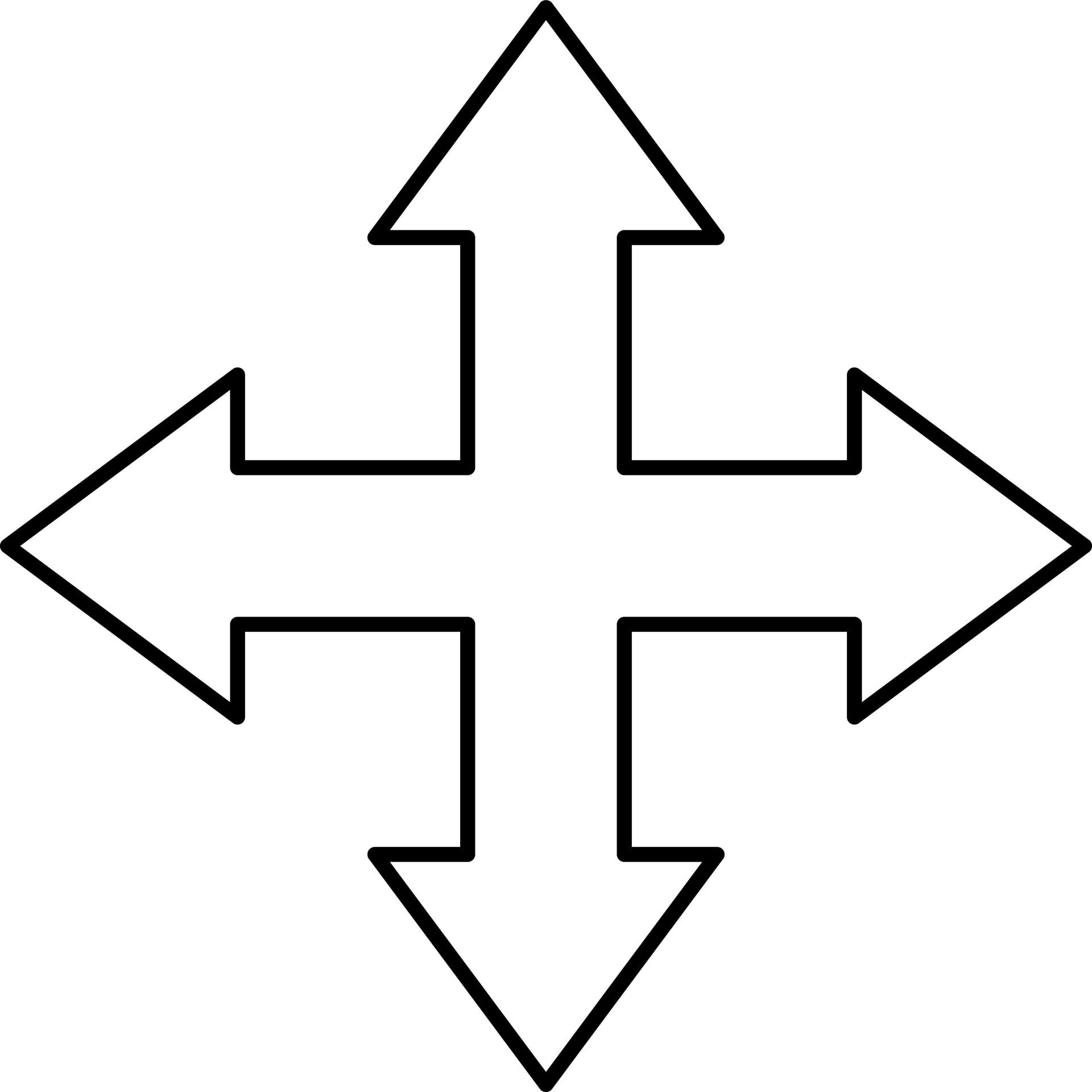Four Direction Arrow Icon In Black Outline. 24145111 Vector Art at Vecteezy Four Direction Arrow Icon In Black Outline. 24145111 Vector Art at Vecteezy