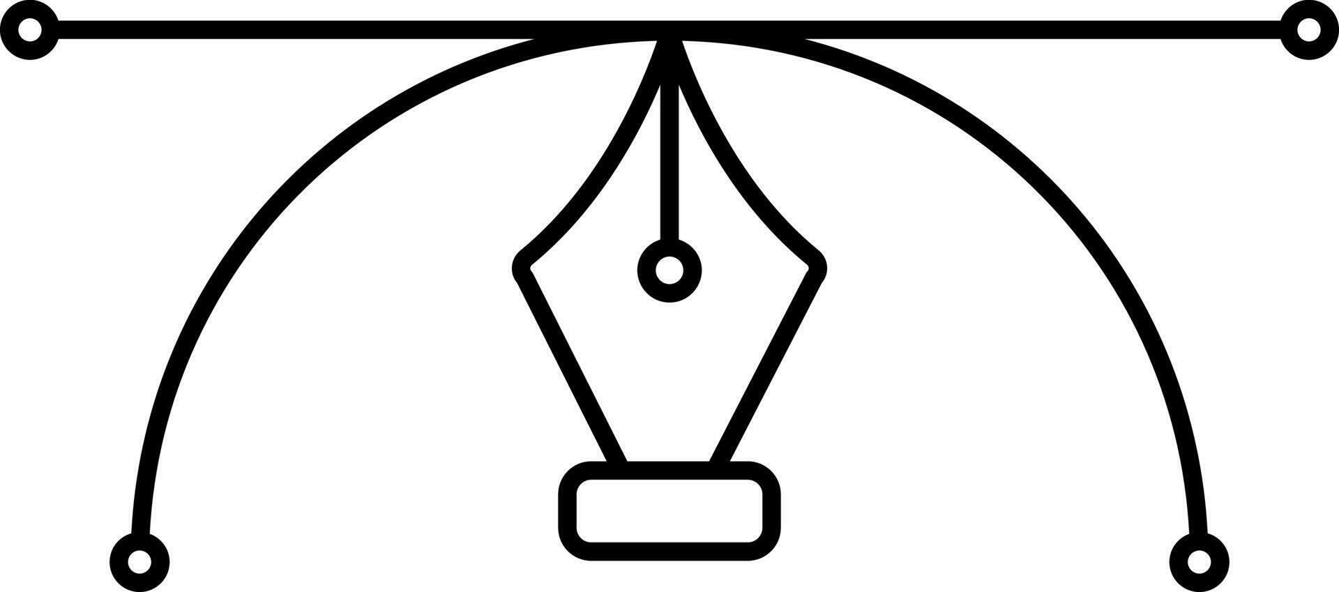 Black Linear Path Tool Icon Or Symbol. 24145181 Vector Art at Vecteezy