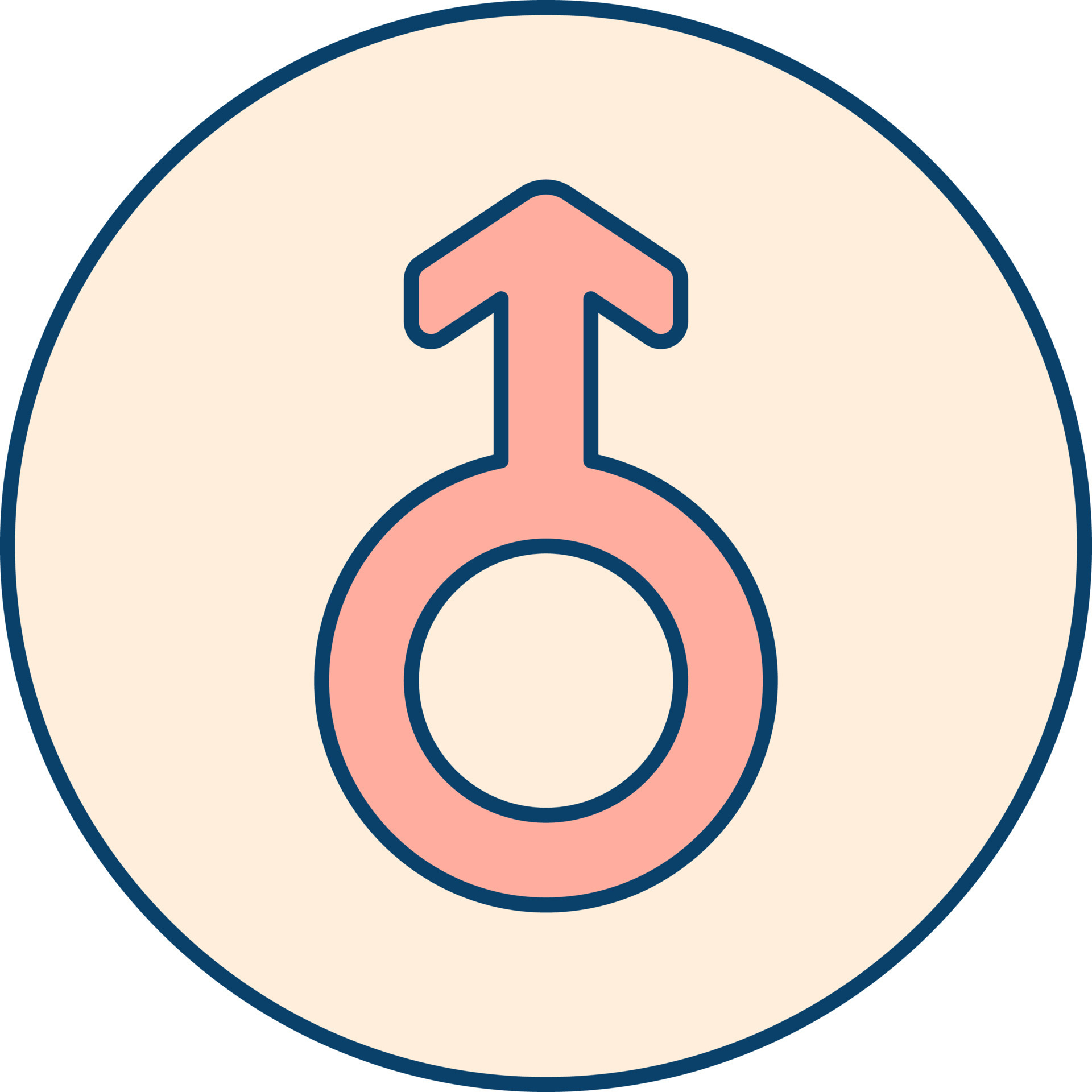 Isolated Male Gender Icon In Red Color 24145502 Vector Art At Vecteezy