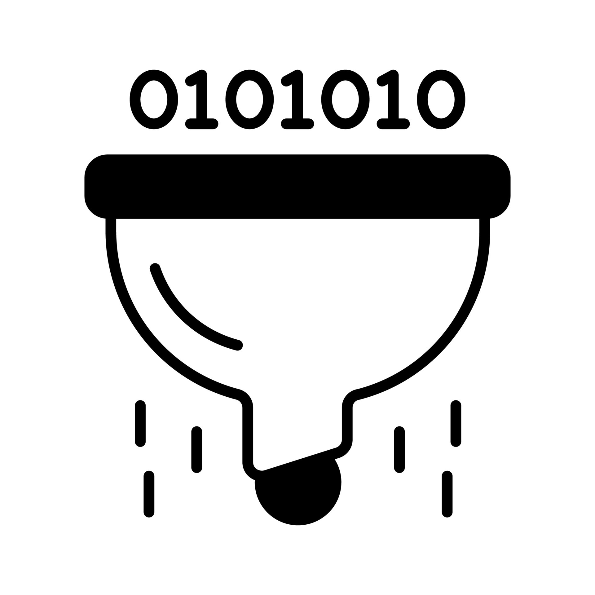 Data filtering vector design in trendy style, concept icon of data ...