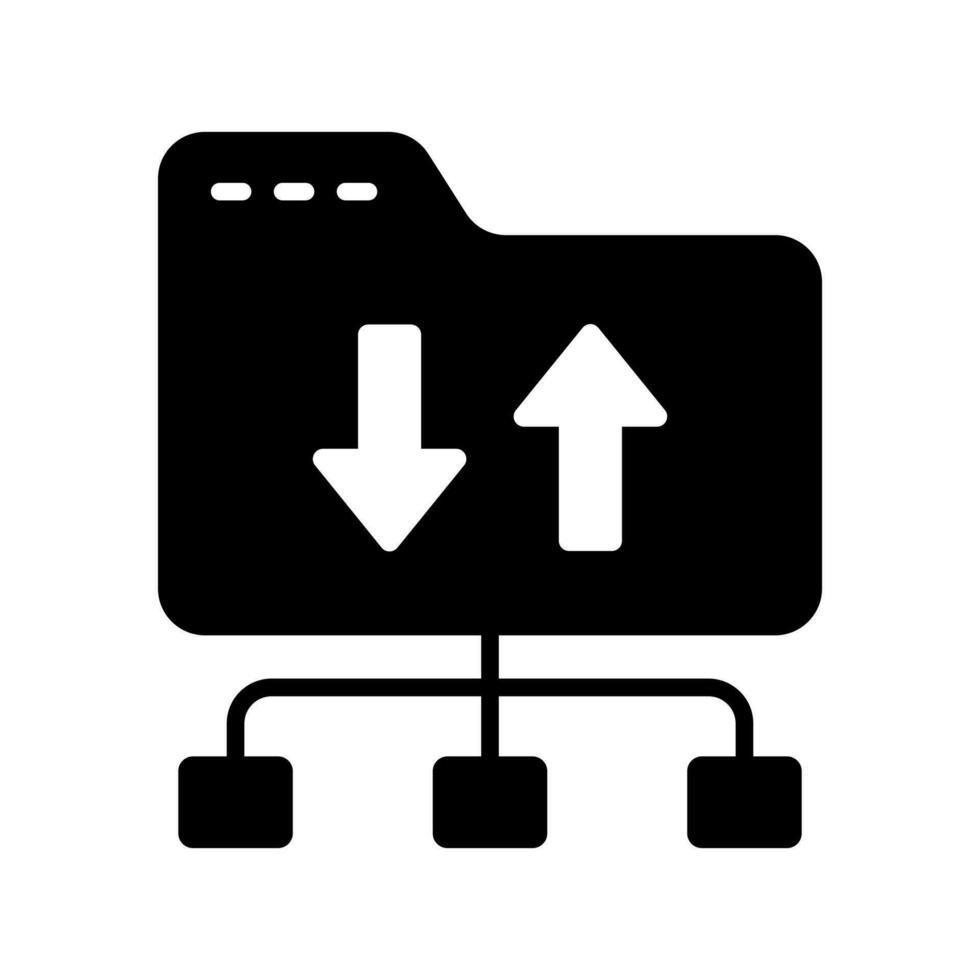 Two arrows pointing opposite direction indicating the synchronization or transfer of data ...