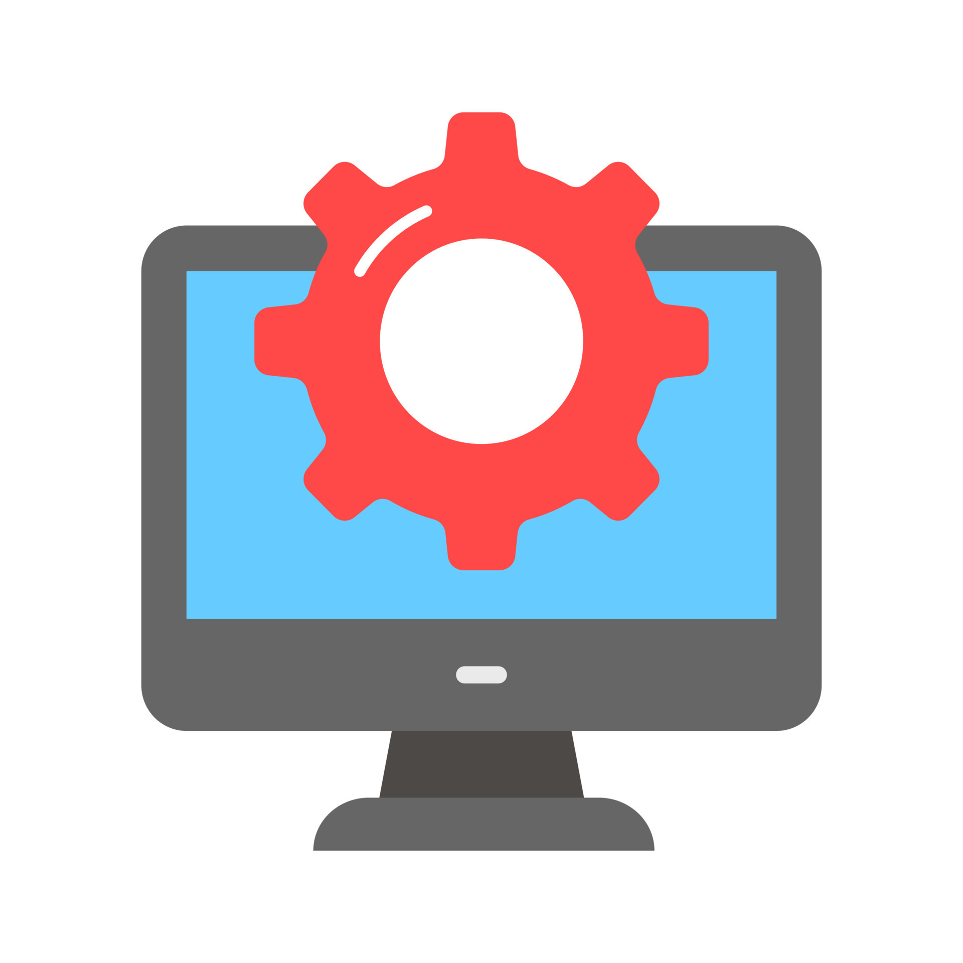 Computer Setting Vector Design In Trendy Style System Configuration Icon 24149708 Vector Art At