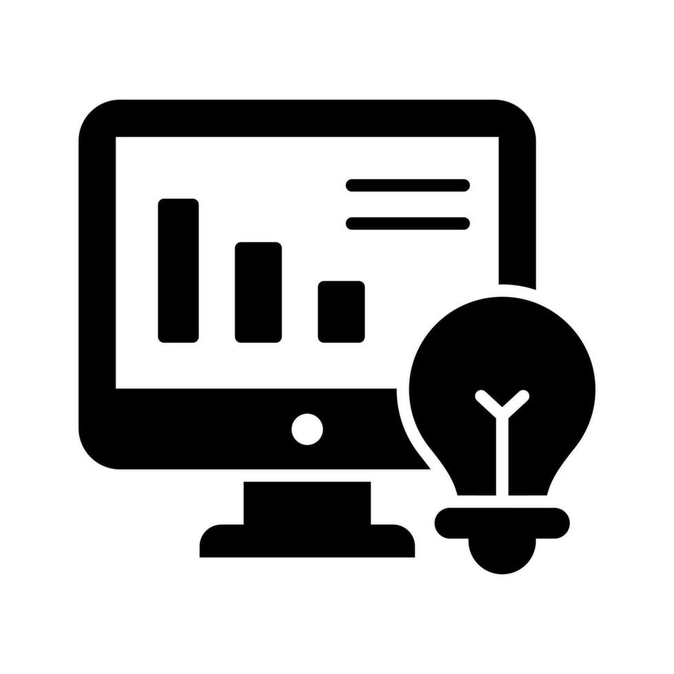 Beautifully designed icon of creative analysis in modern style, data ...