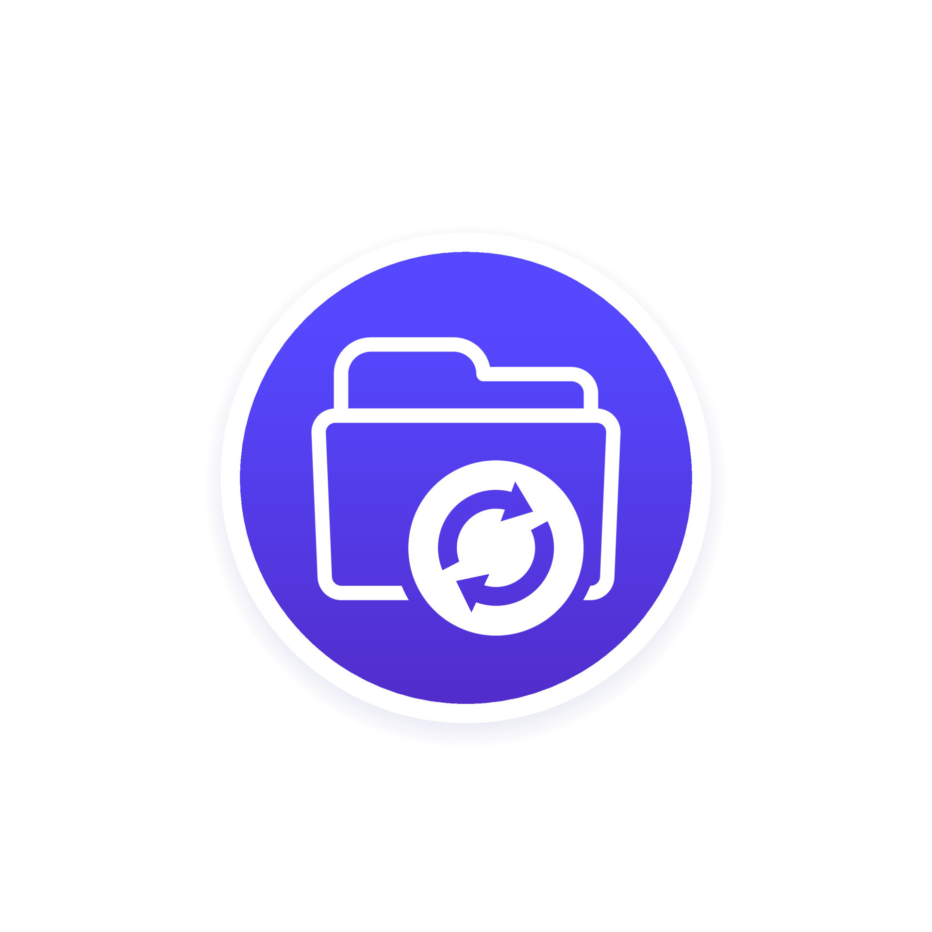 refresh folder icon for apps and web 24149926 Vector Art at Vecteezy