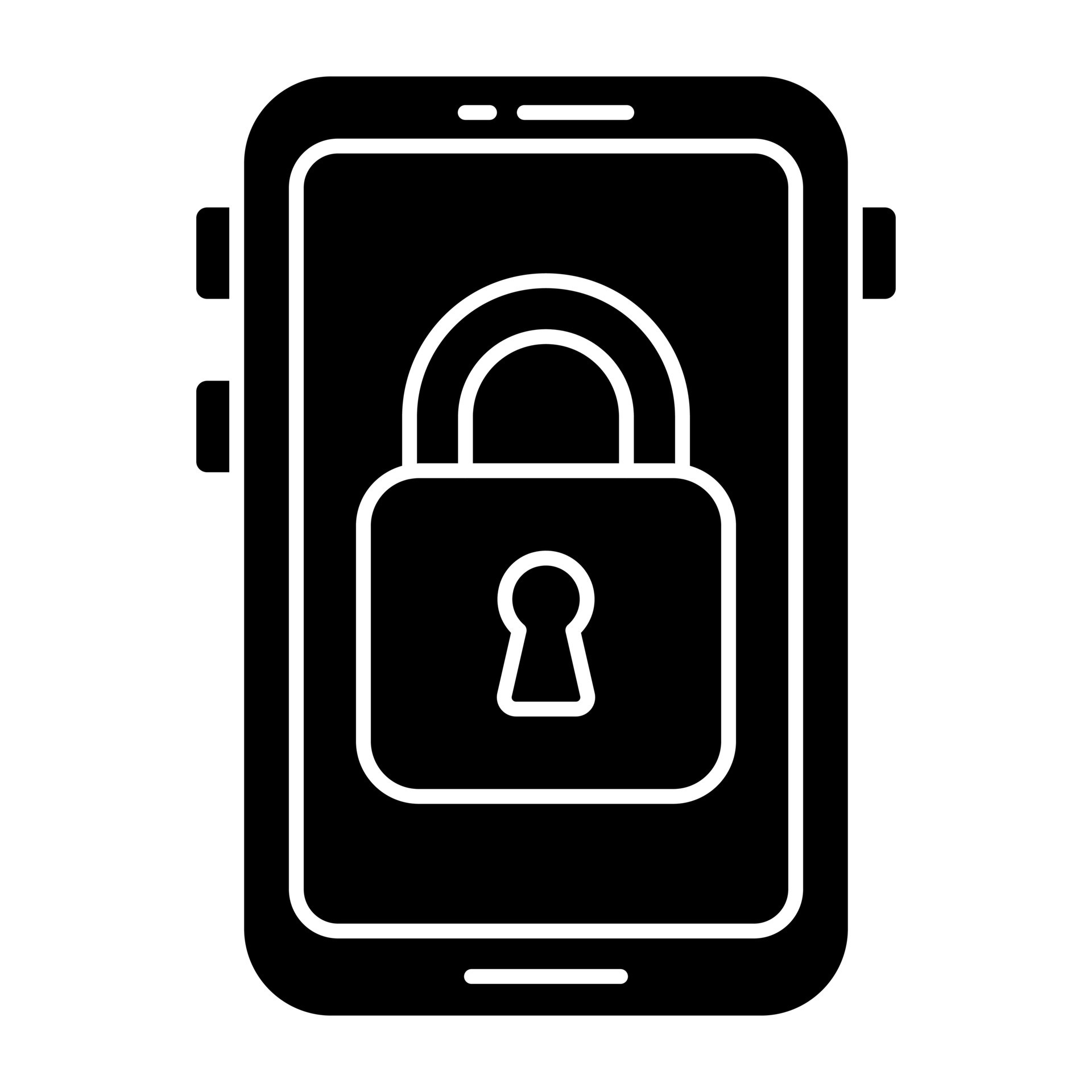 Conceptual solid design icon of mobile security 24152788 Vector Art at ...