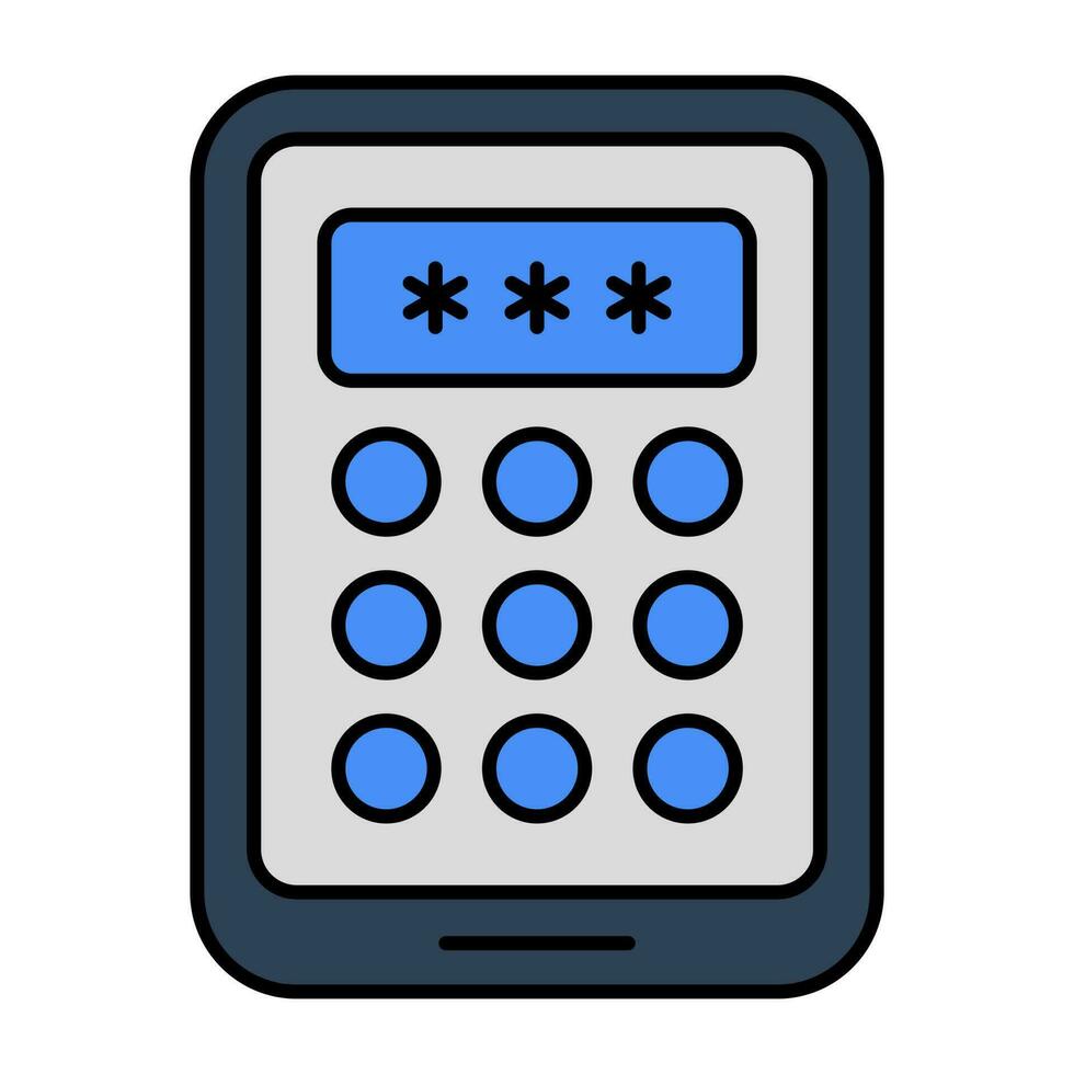 Modern design icon of mobile pattern lock 24152789 Vector Art at Vecteezy