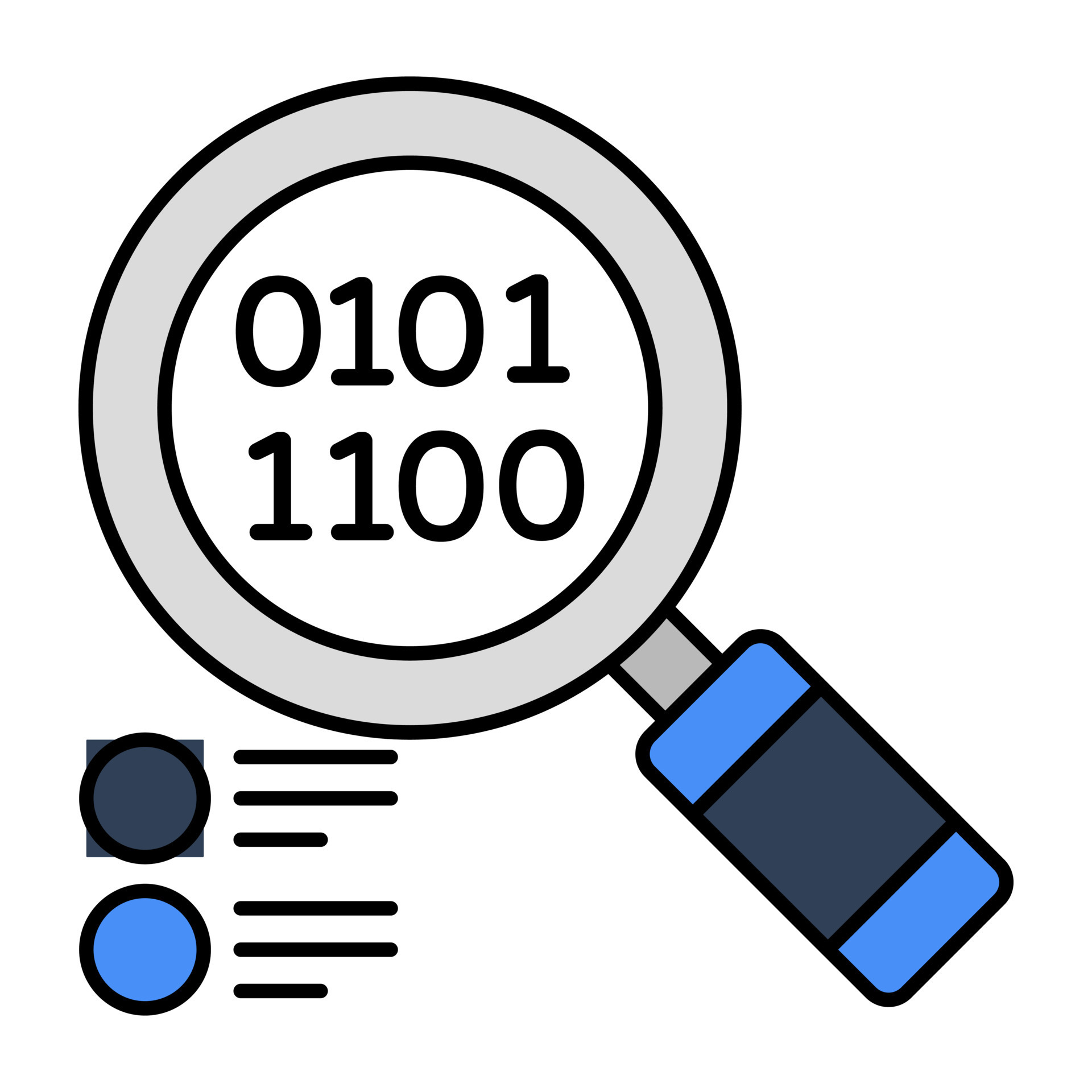 Trendy Vector Design Of Search Binary Data 24152882 Vector Art At Vecteezy