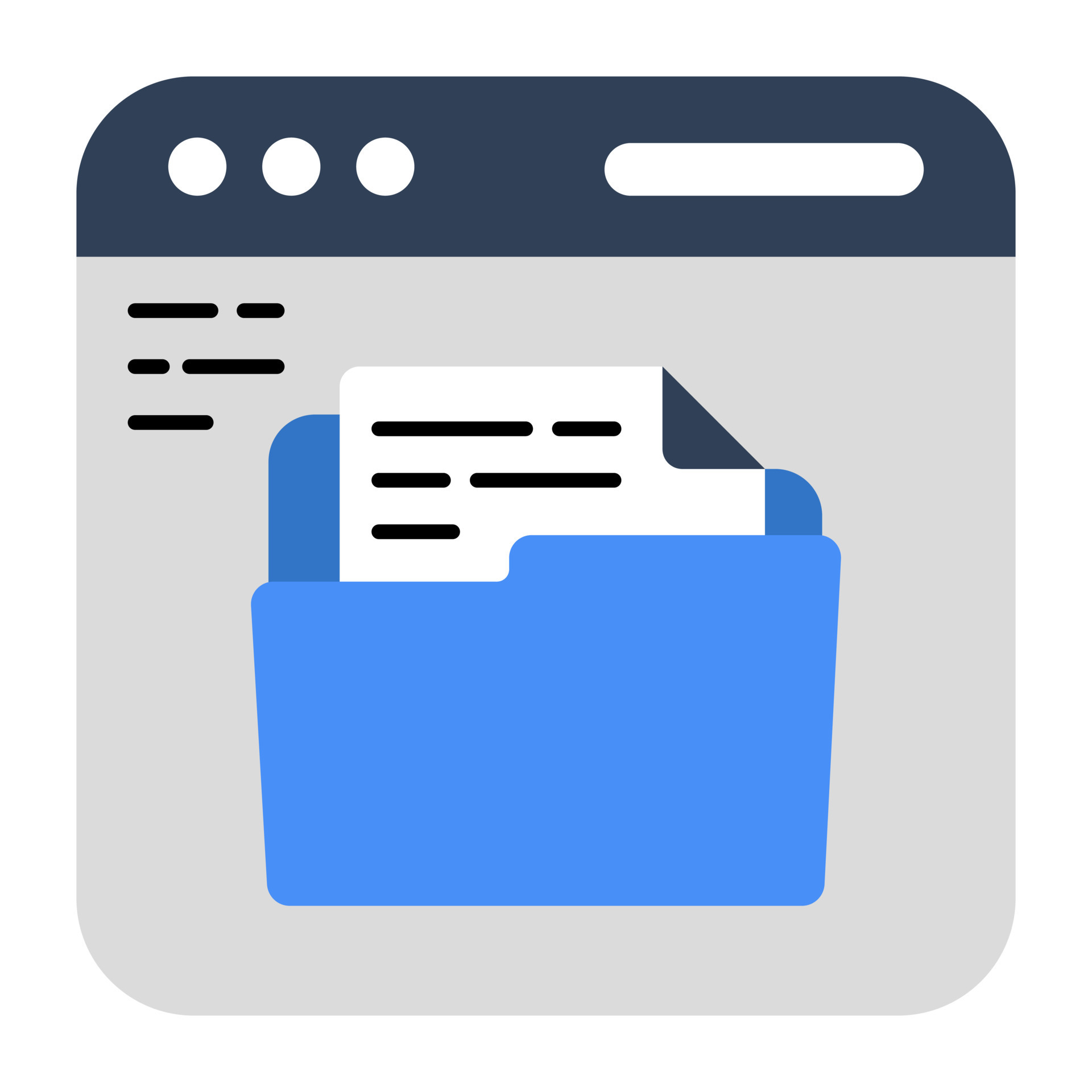 Web folder icon in flat design isolated on white background 24152896 ...