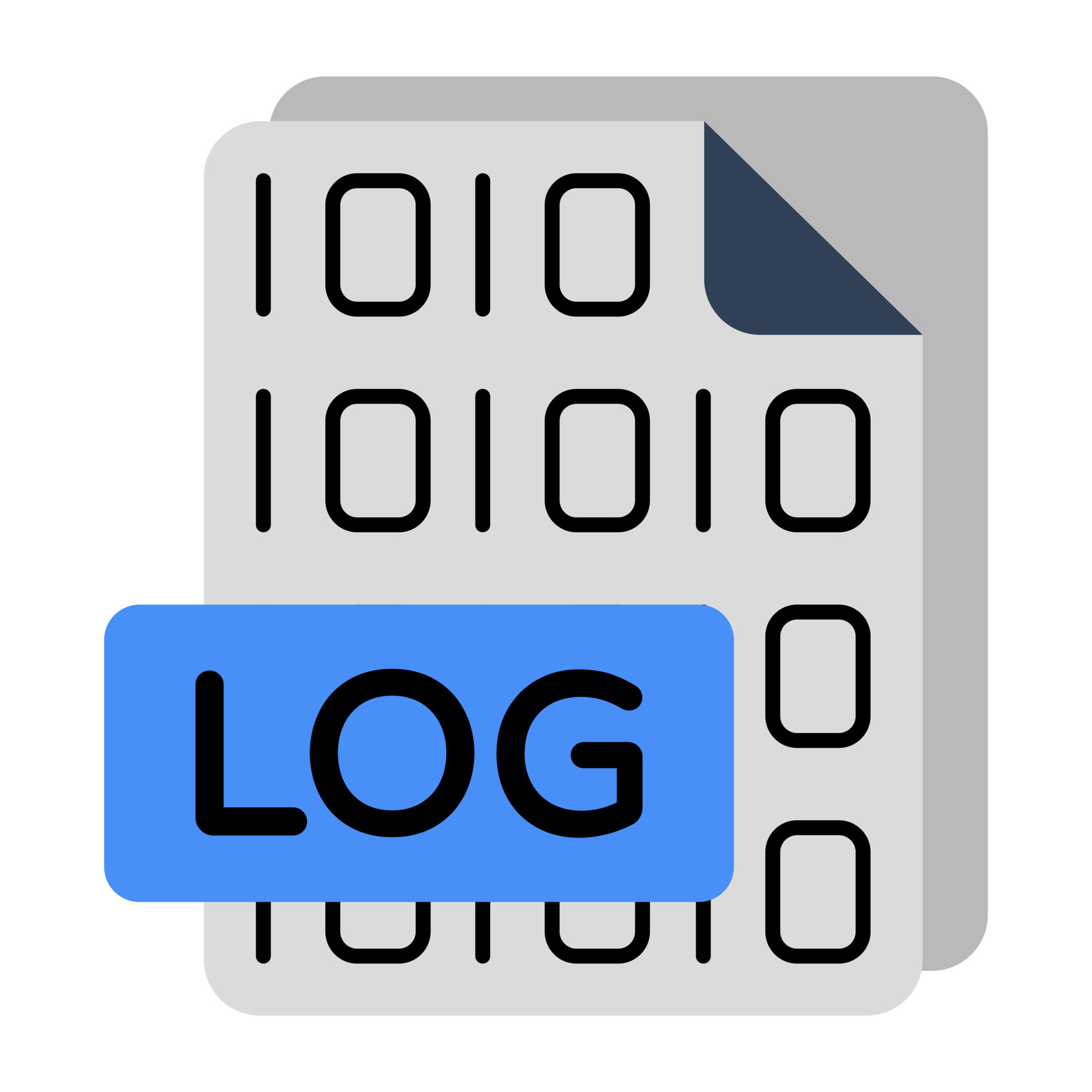 Editable design icon of log file 24152966 Vector Art at Vecteezy
