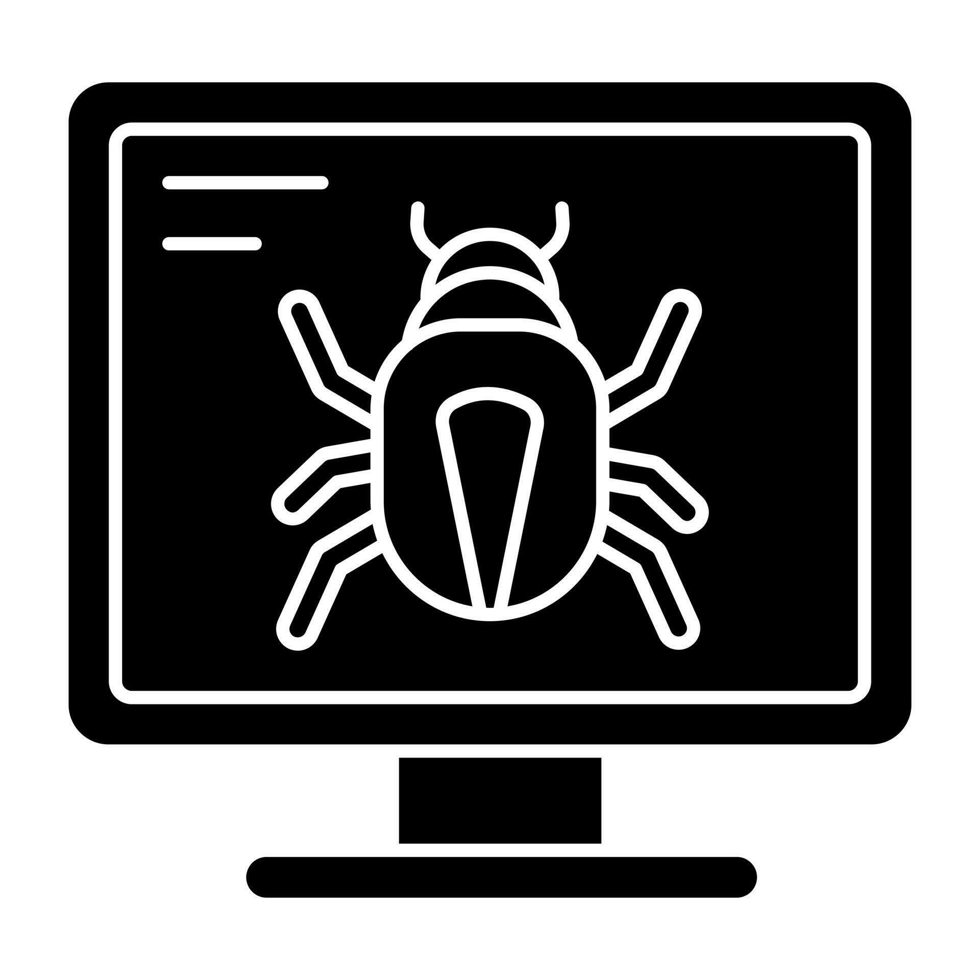 A premium download icon of computer bug 24152998 Vector Art at Vecteezy