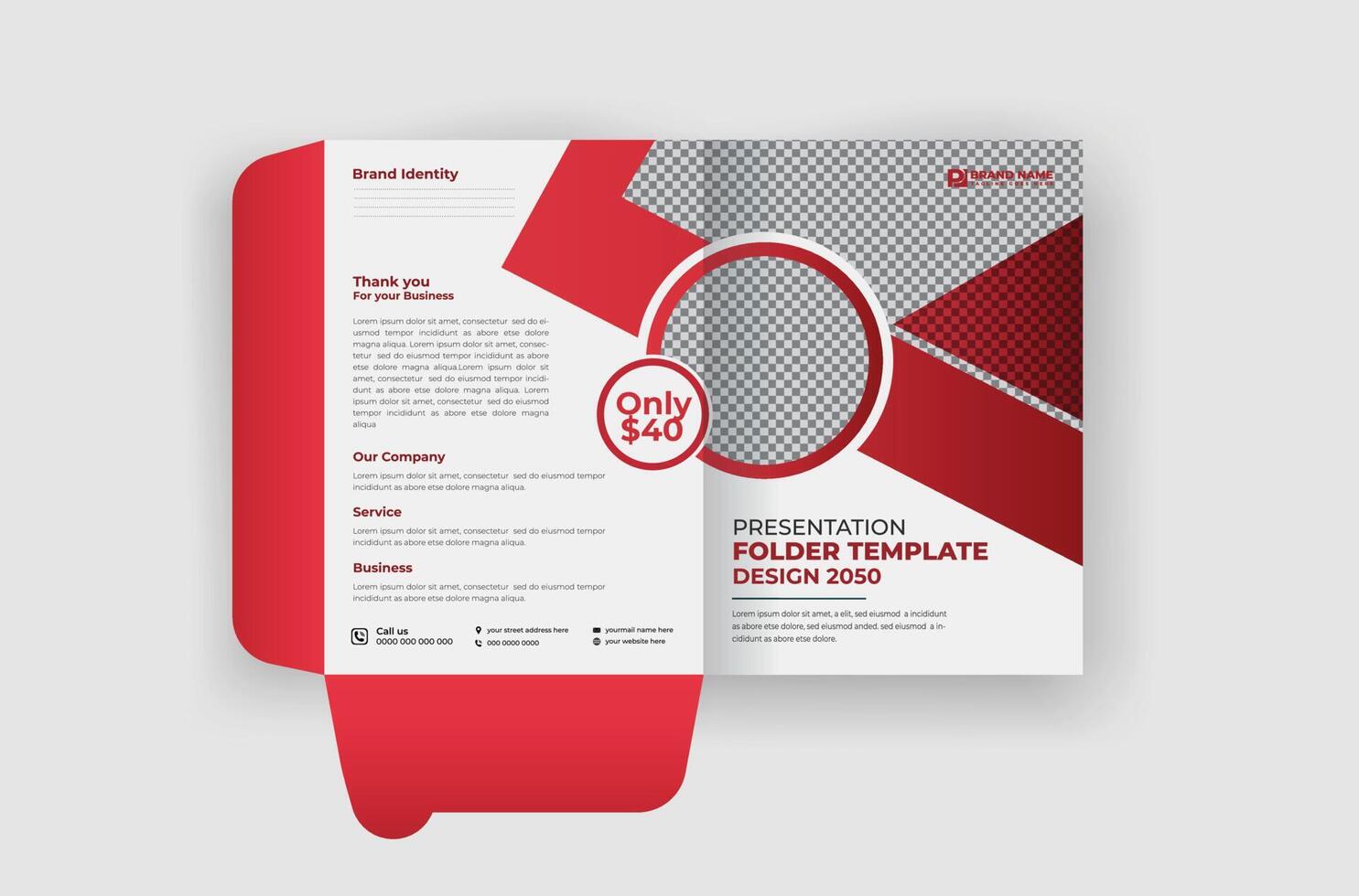 Business file folder design template and modern layout 24153649 Vector ...