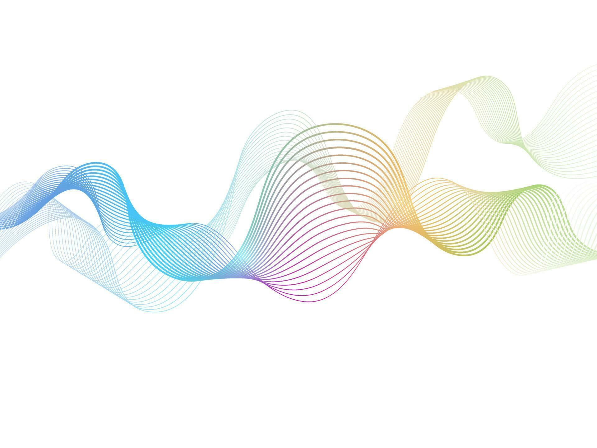 Abstract Gradient Wavy Lines Motion Background. 24153873 Vector Art at Vecteezy