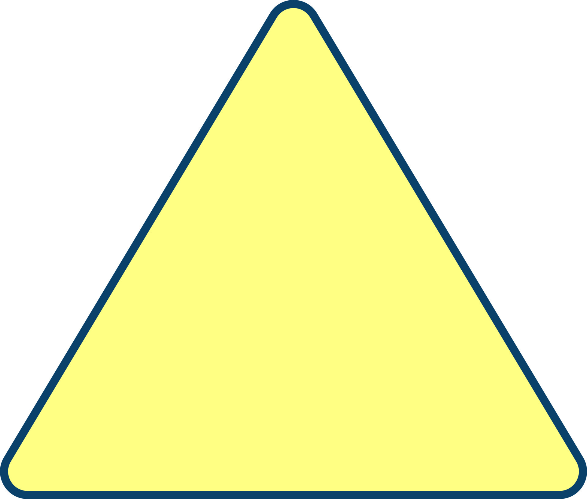 Isolated Triangle Icon In Yellow Color 24153967 Vector Art At Vecteezy