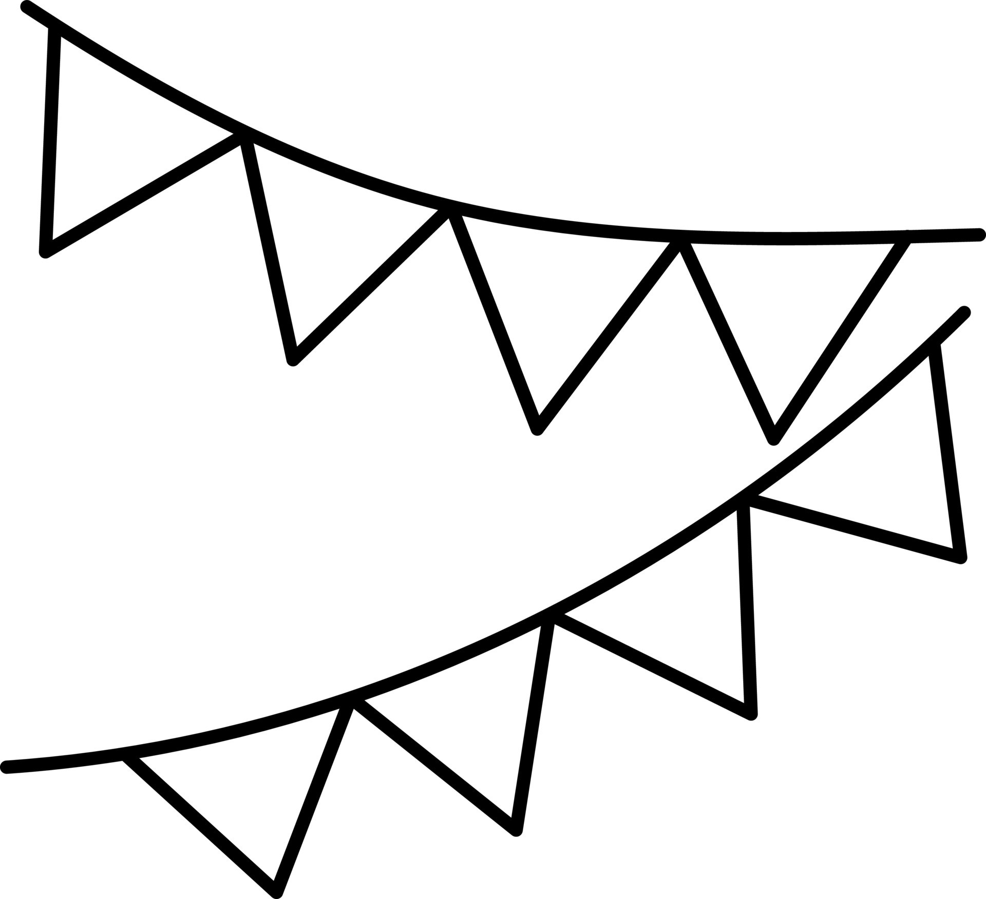 Triangle Clip Art Black And White