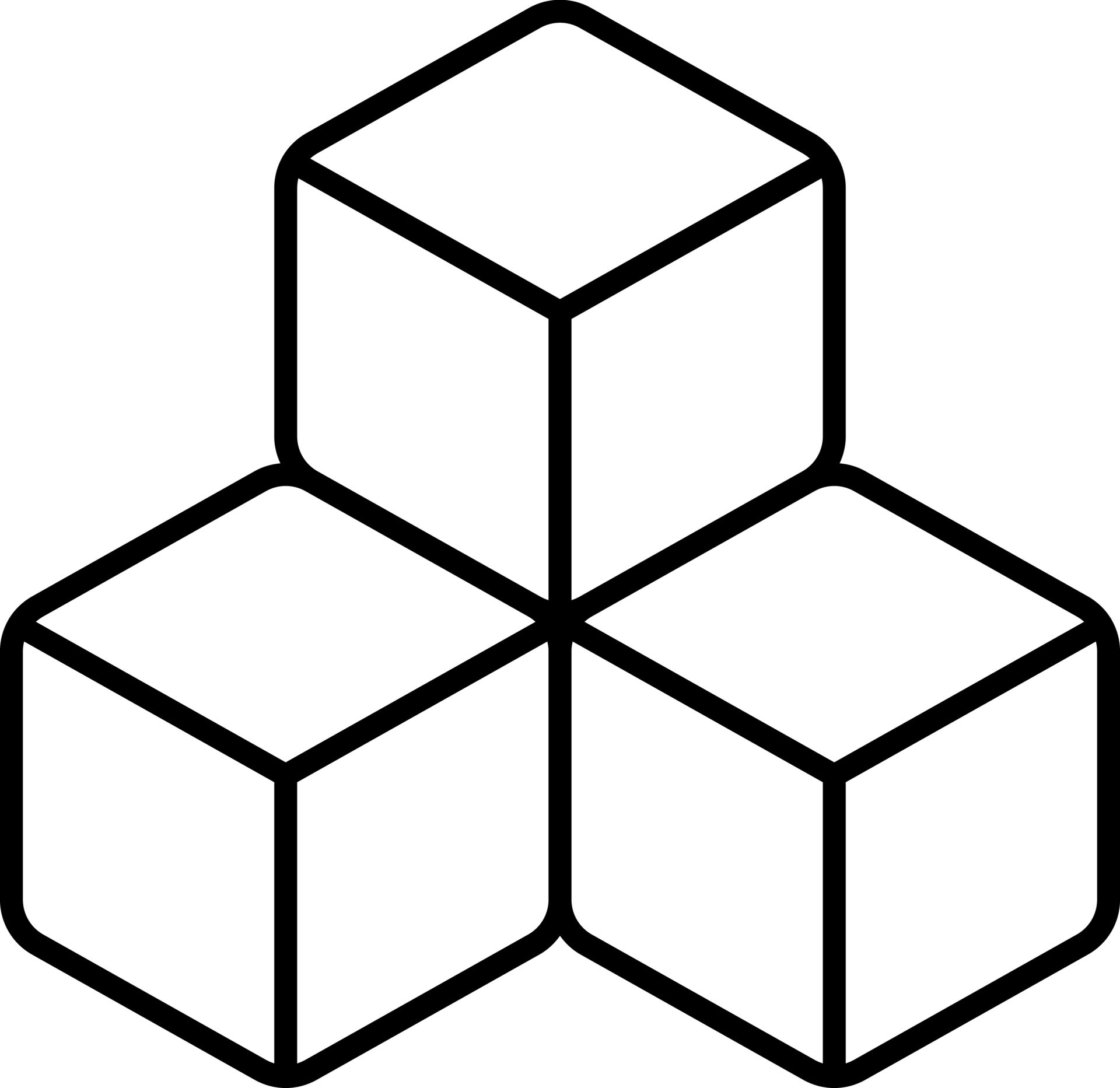 Three Cubes Icon In Black Line Art. 24156194 Vector Art at Vecteezy Three Cubes Icon In Black Line Art. 24156194 Vector Art at Vecteezy