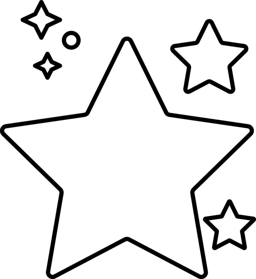 Black Outline Stars White Background. 24156369 Vector Art at Vecteezy