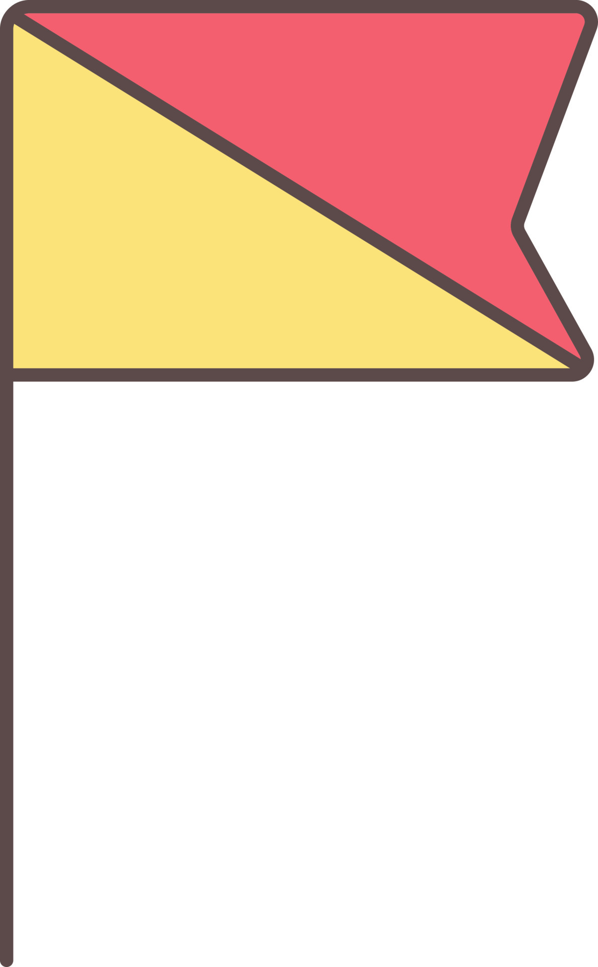 Semaphore Flag Yellow And Red Icon. 24157943 Vector Art at Vecteezy Semaphore Flag Yellow And Red Icon. 24157943 Vector Art at Vecteezy