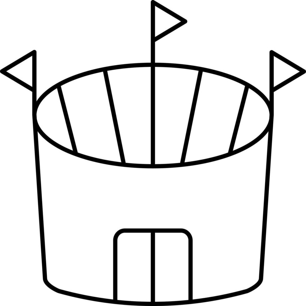 Black Linear Style Stadium With Flags Icon. 24158511 Vector Art at Vecteezy Black Linear Style Stadium With Flags Icon. 24158511 Vector Art at Vecteezy