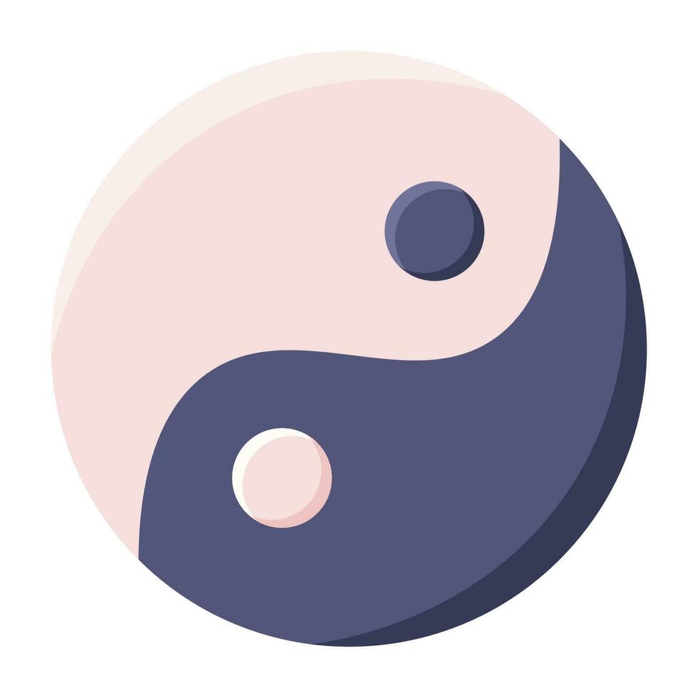 Isolated Yin Yang Sticker Or Icon In Flat Design. 24160750 Vector Art ... Isolated Yin Yang Sticker Or Icon In Flat Design. 24160750 Vector Art ...