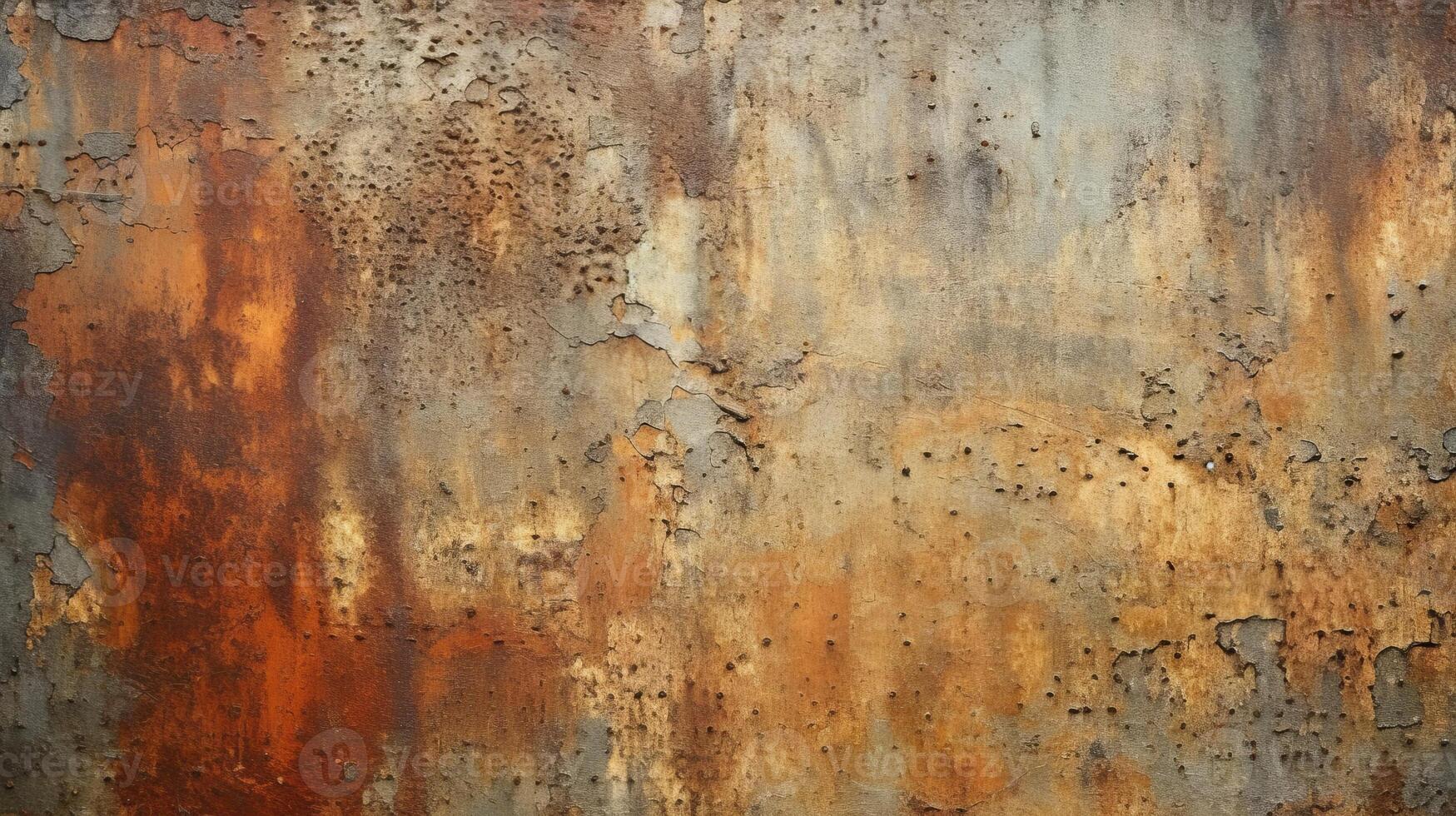 A heavily corroded rusted metal surface with texture and color variations. 24161747 Stock Photo ...