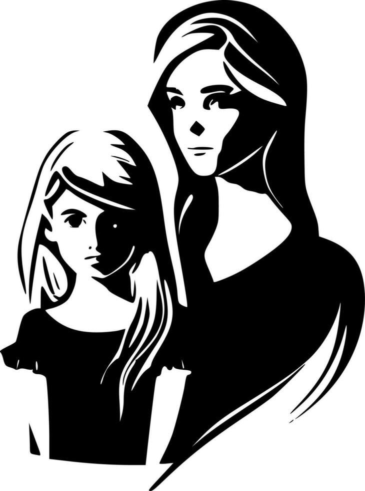 Mother Daughter - High Quality Vector Logo - Vector illustration ideal ... Mother Daughter - High Quality Vector Logo - Vector illustration ideal ...