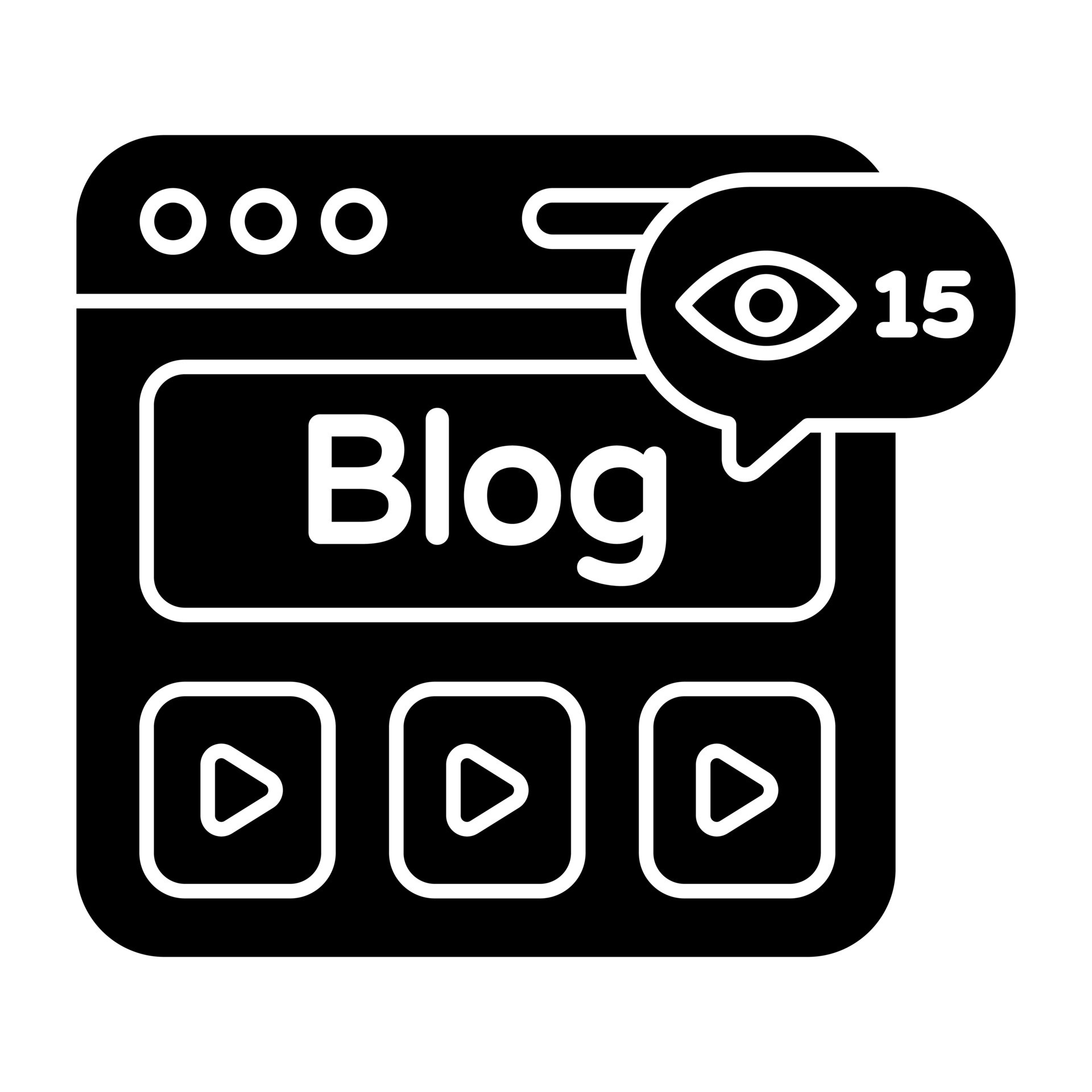 An icon design of web blog 24167439 Vector Art at Vecteezy