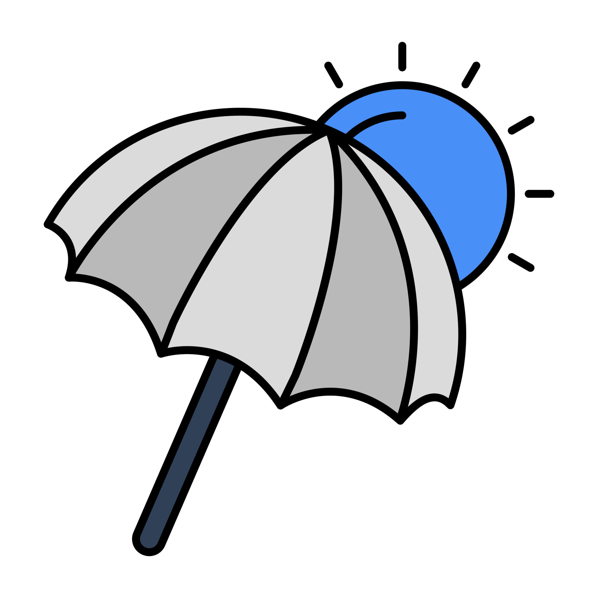 Conceptualizing Flat Design Icon Of Sunshade 24168355 Vector Art At