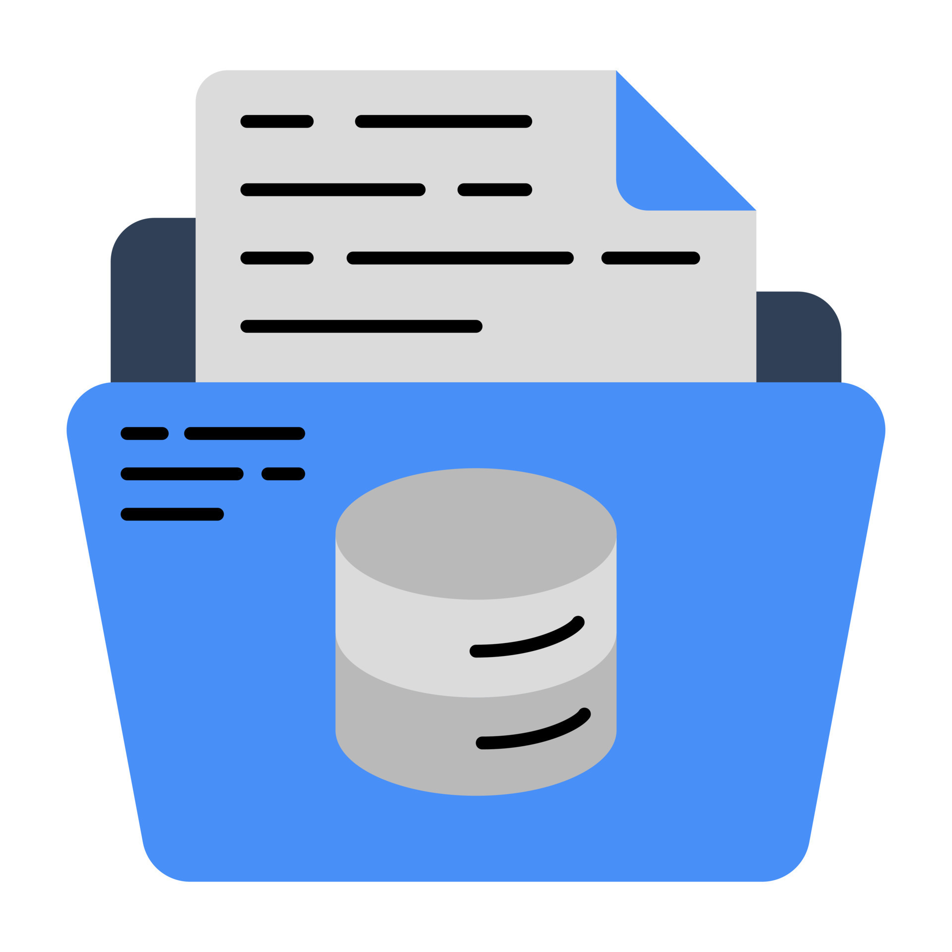 Vector design of database folder, flat icon 24168899 Vector Art at Vecteezy