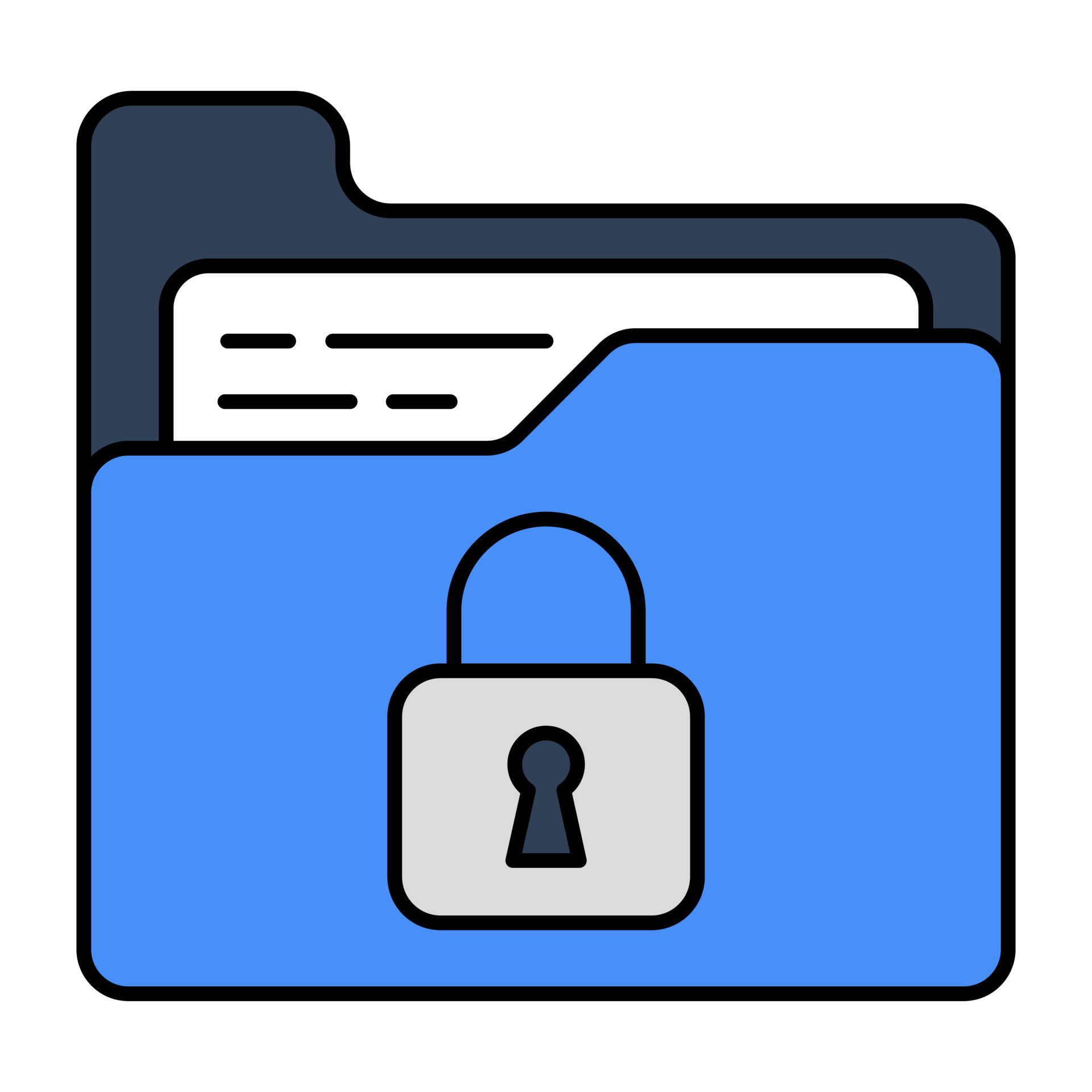 Premium Download Icon Of Locked Folder 24168908 Vector Art At Vecteezy