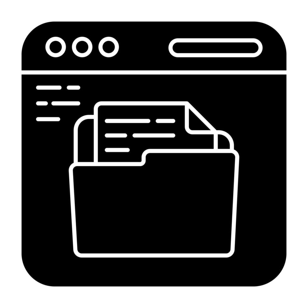 Web folder icon in flat design isolated on white background 24169314 ...