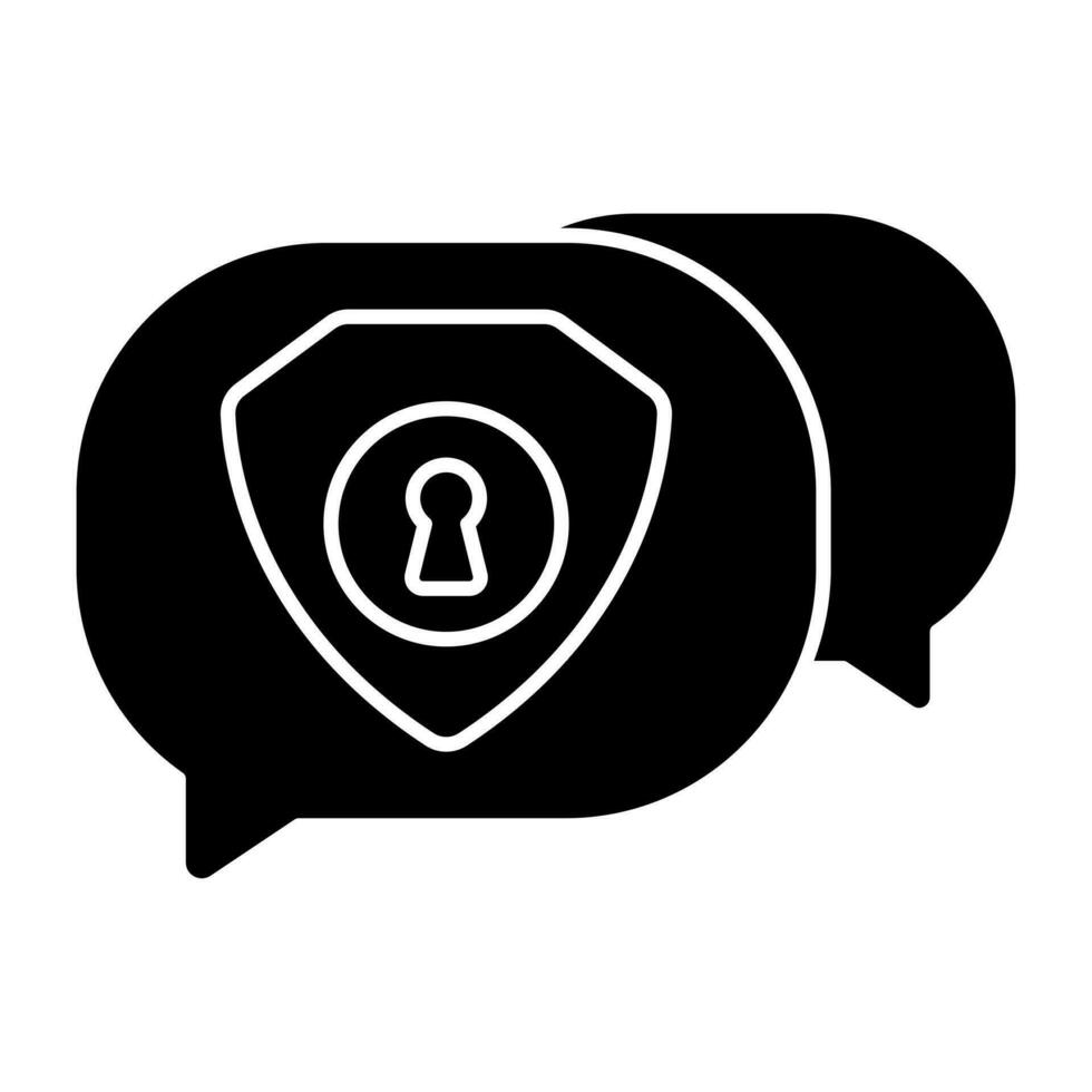 Conceptual solid design icon of encrypted message 24169788 Vector Art ...