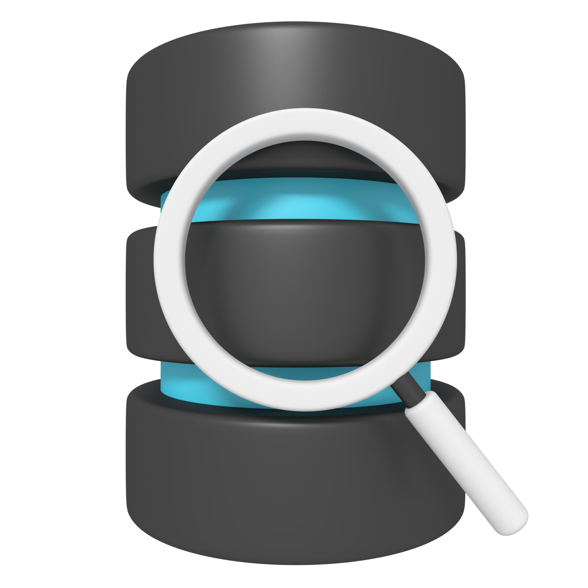 3d icon of Database Search 24170127 PNG