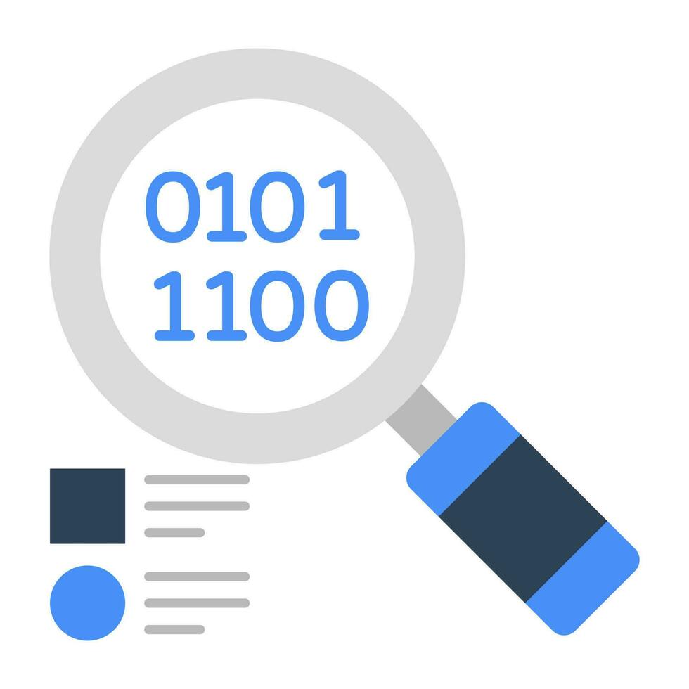Trendy vector design of search binary data 24170305 Vector Art at Vecteezy