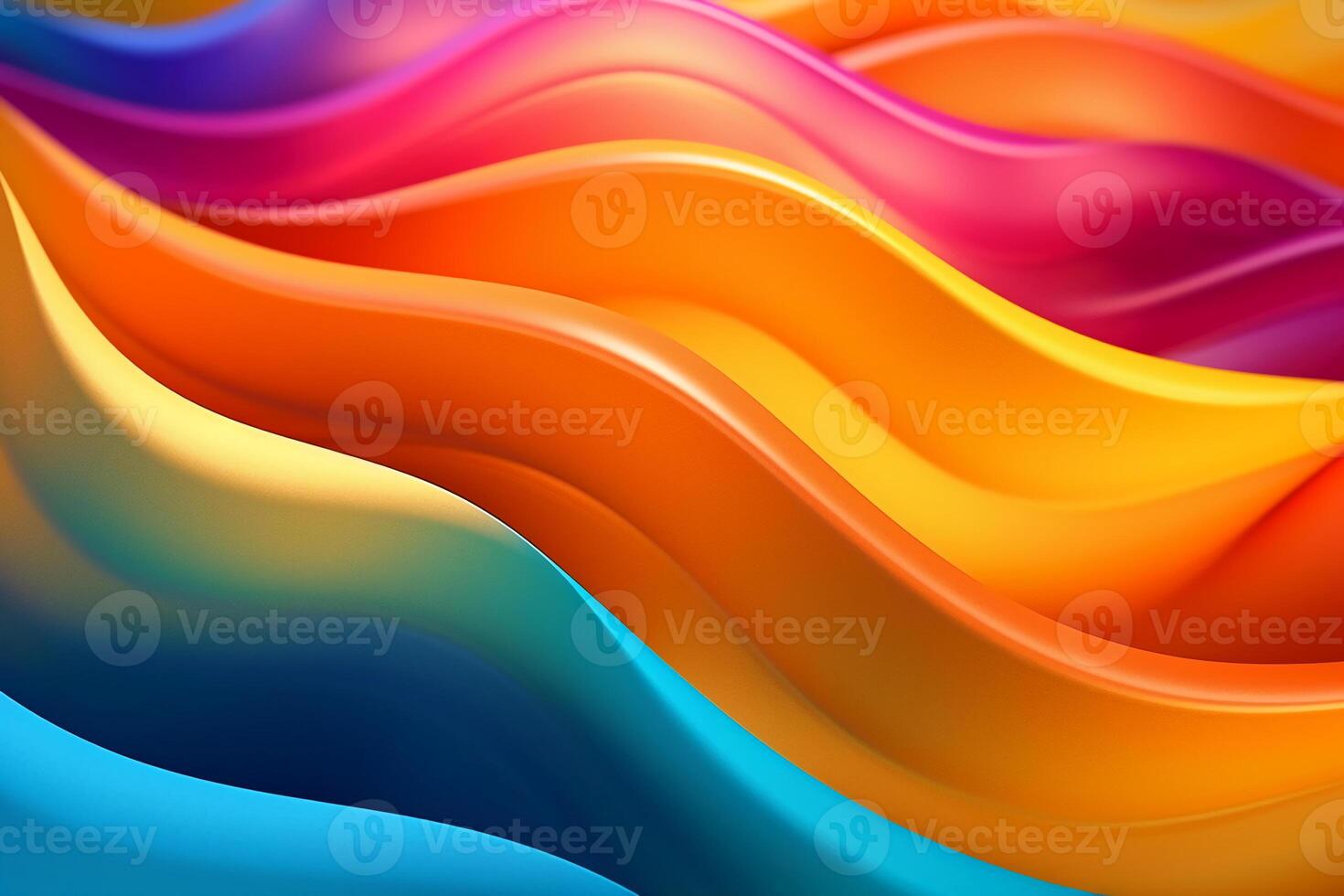 Colorful abstract wavy style background wallpaper. 24171371 Stock Photo ...