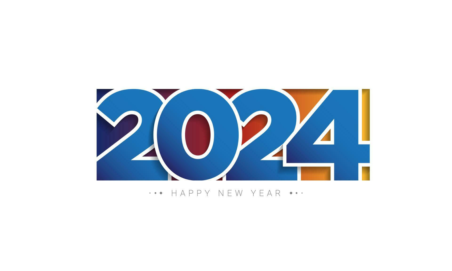 2024 Happy New Year Background Design. 24176643 Vector Art at Vecteezy