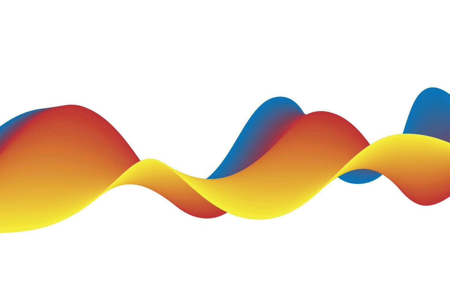 Colorful Gradient Wave Line Fluid Abstract Background Suitable For Landing Page And Computer