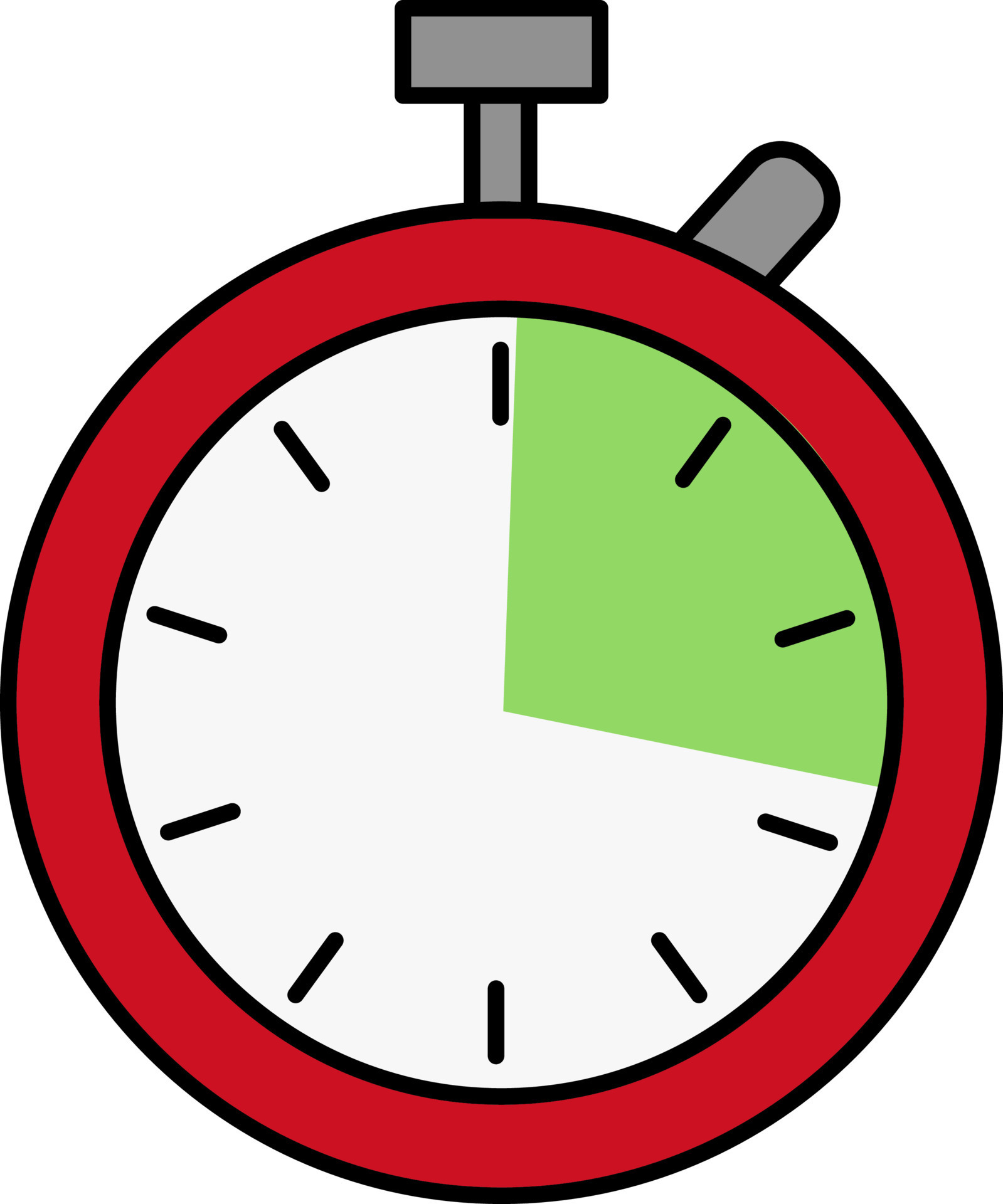 Colorful Flat Style Timer Clock Icon 24179929 Vector Art At Vecteezy
