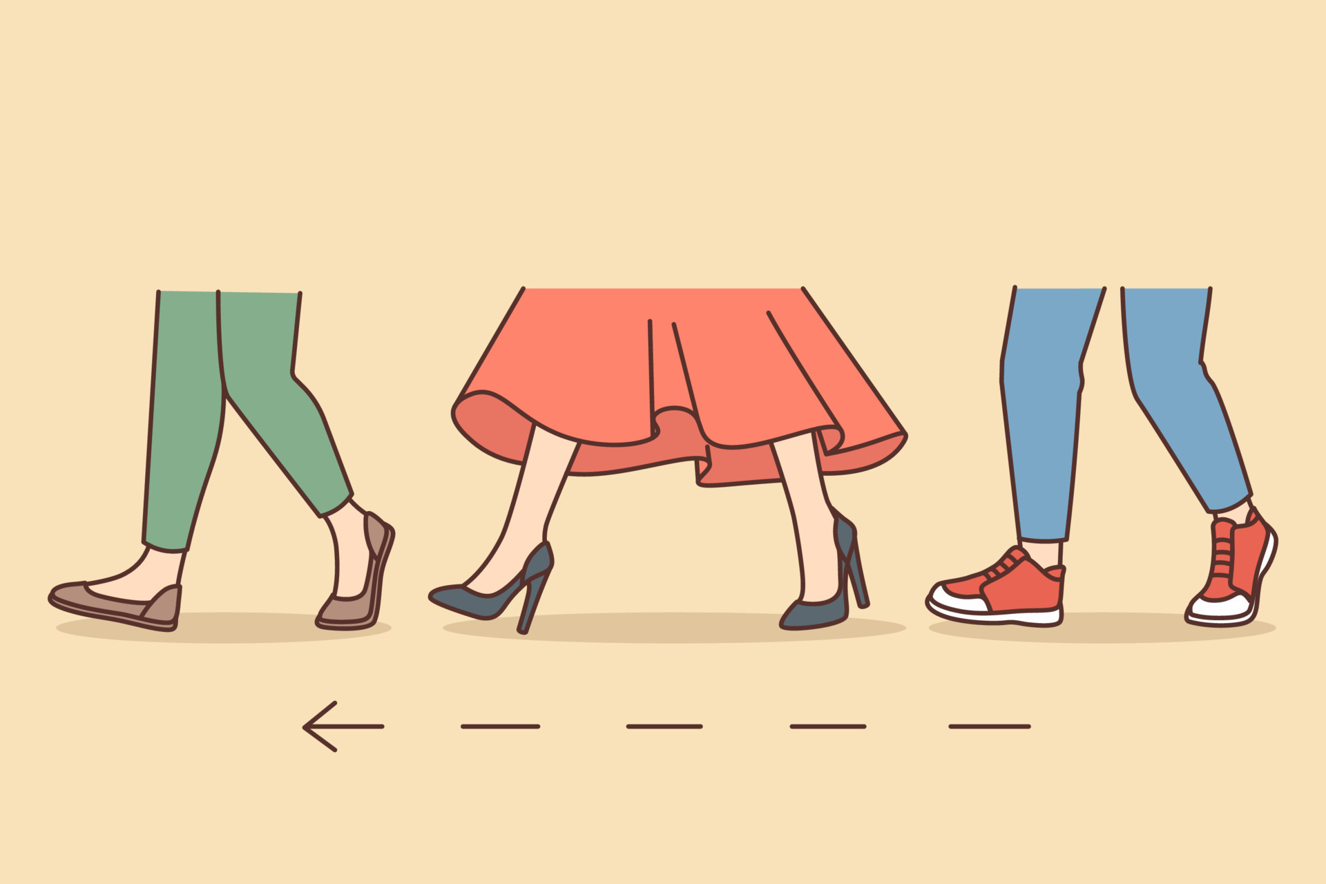 Feet Walking Drawing at Kelley Bishop blog