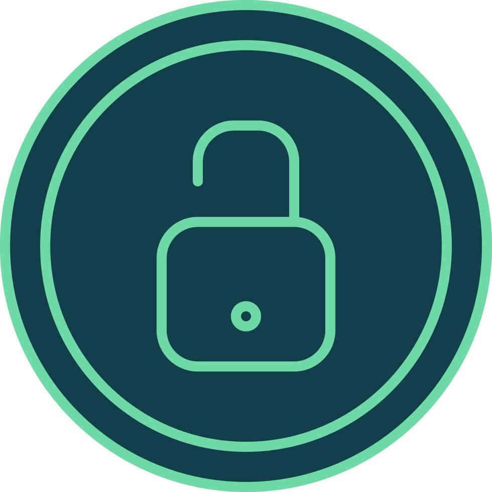 Unlock Button Icon In Teal Color. 24181086 Vector Art at Vecteezy
