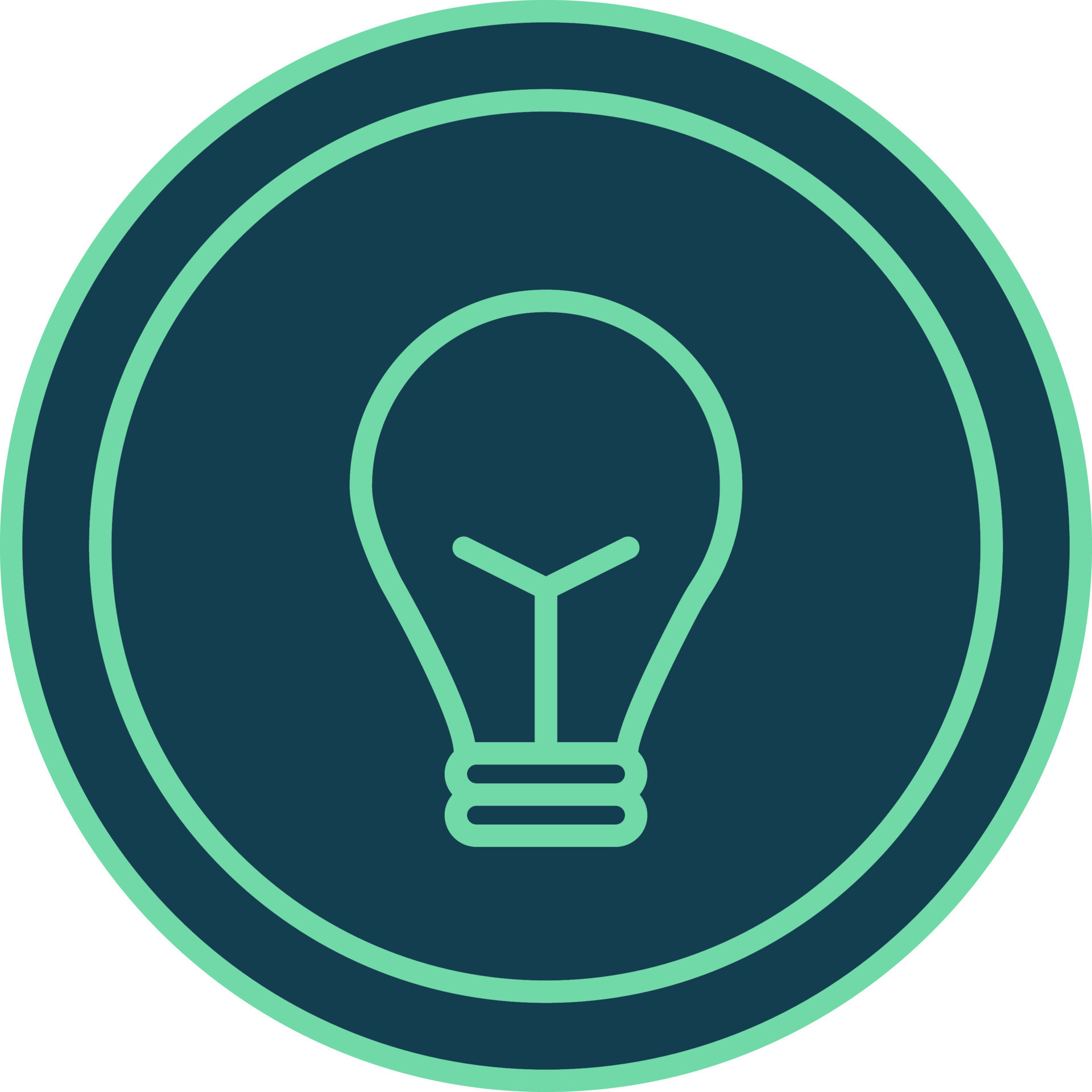 Light Bulb Button Icon In Teal Color. 24181128 Vector Art at Vecteezy