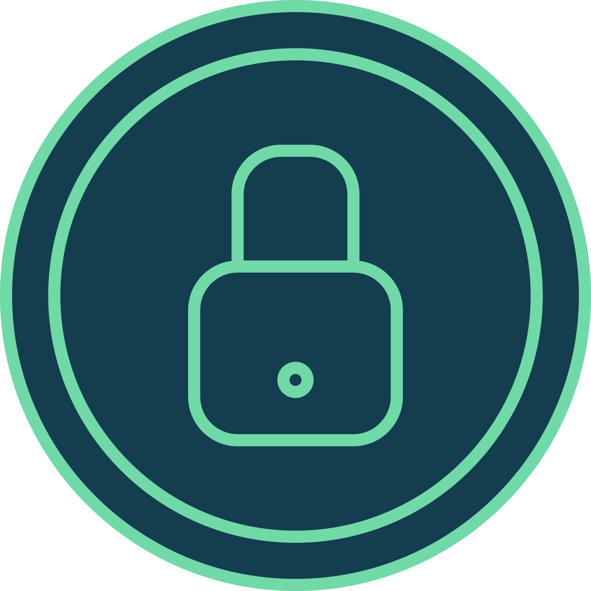 Lock Button Icon In Teal Color. 24181152 Vector Art at Vecteezy