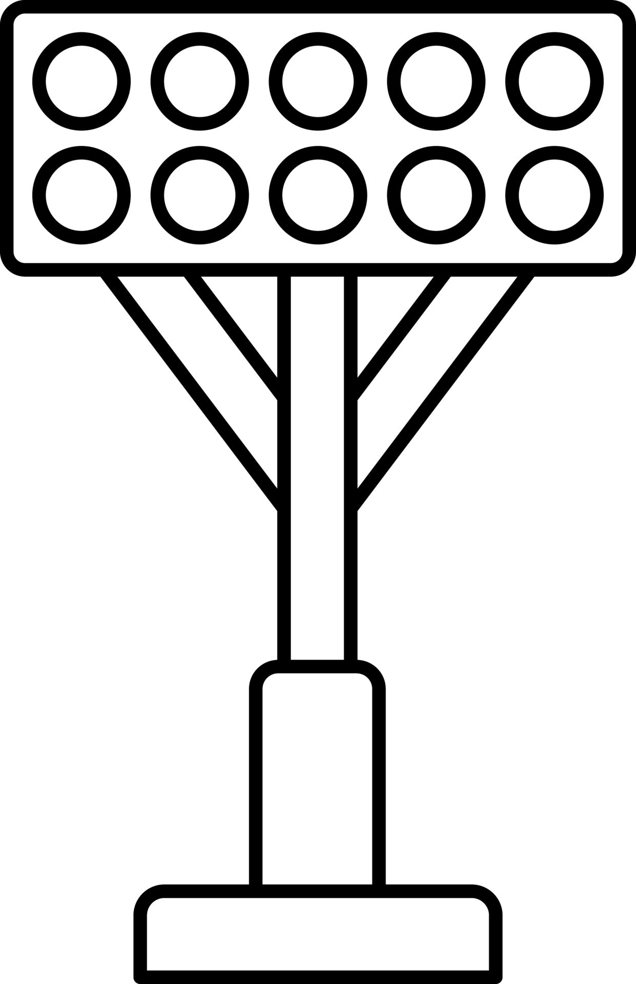 Black Linear Style Stadium Light Icon. 24181282 Vector Art at Vecteezy Black Linear Style Stadium Light Icon. 24181282 Vector Art at Vecteezy