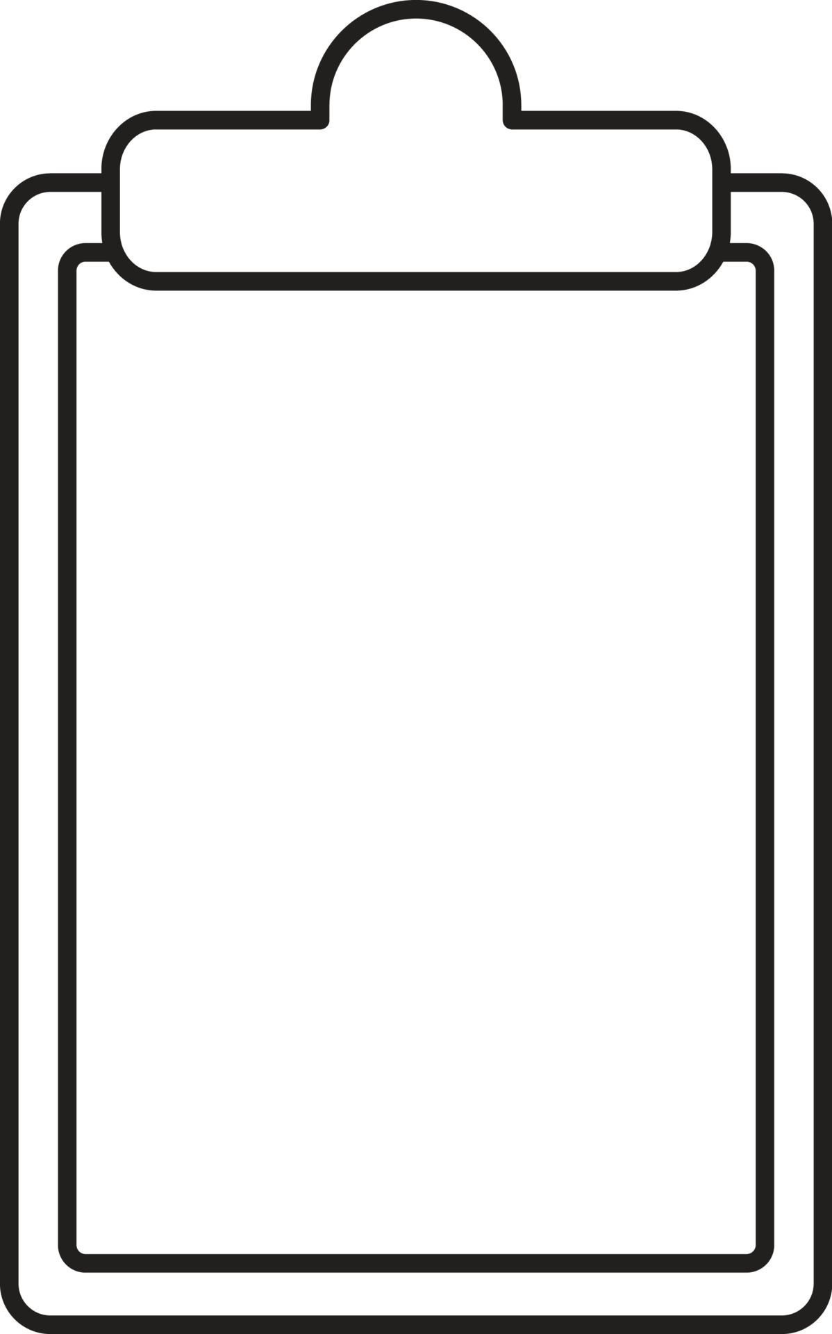 Isolated Clipboard Black Outline Icon 24182117 Vector Art At Vecteezy