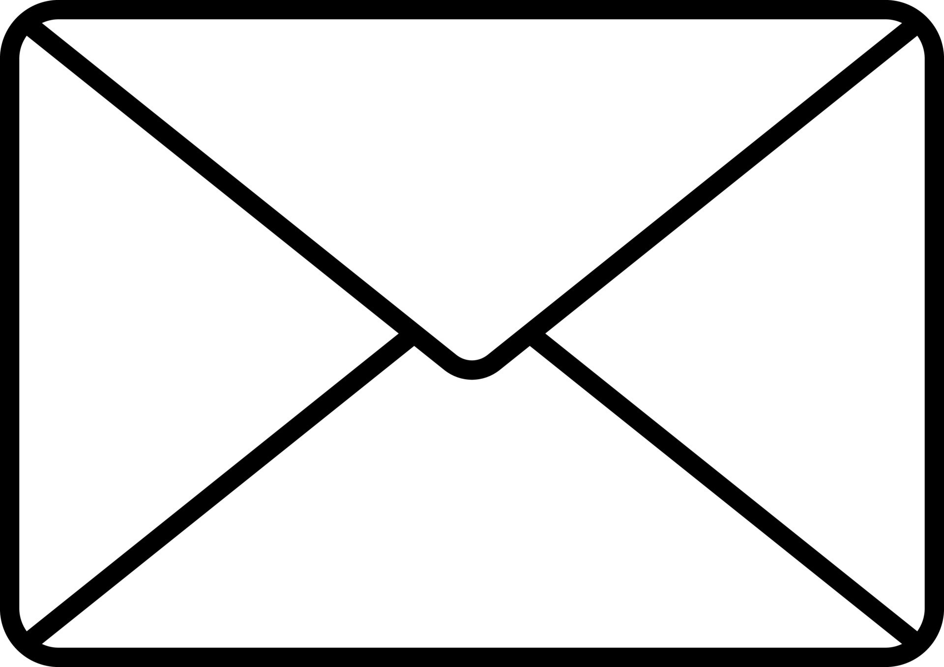 Envelope Icon In Black Linear Art. 24182486 Vector Art at Vecteezy