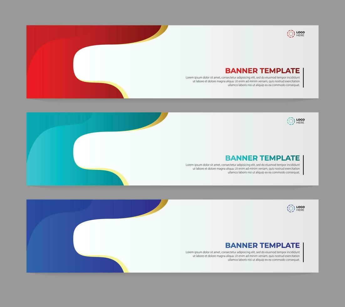 Collection of gradient shapes banners 24183642 Vector Art at Vecteezy