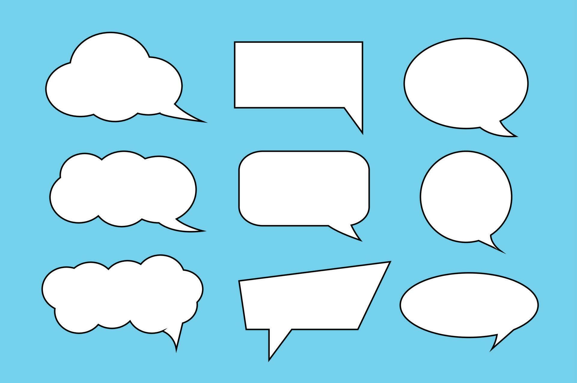 Set of callout, speech bubbles, chats, elements icons, vector illustration. Description 24189522 ...