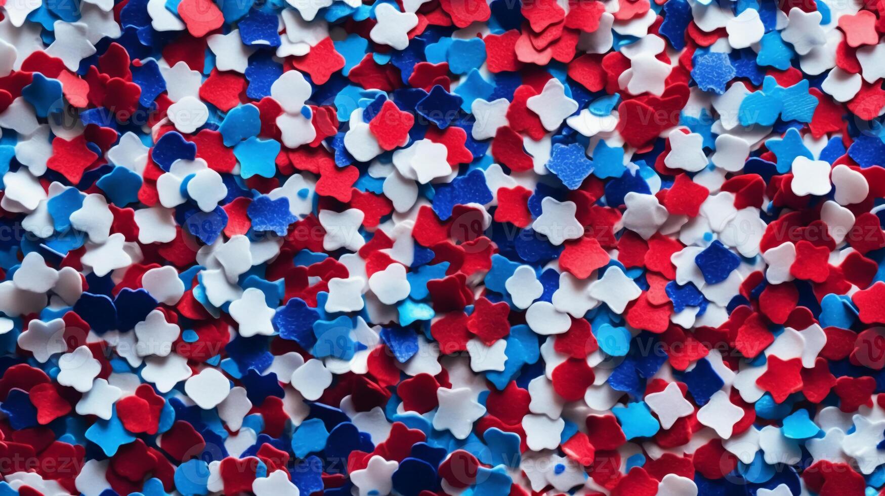 Festive red white and blue 4th July party celebration confetti background. 24189802 Stock Photo ...